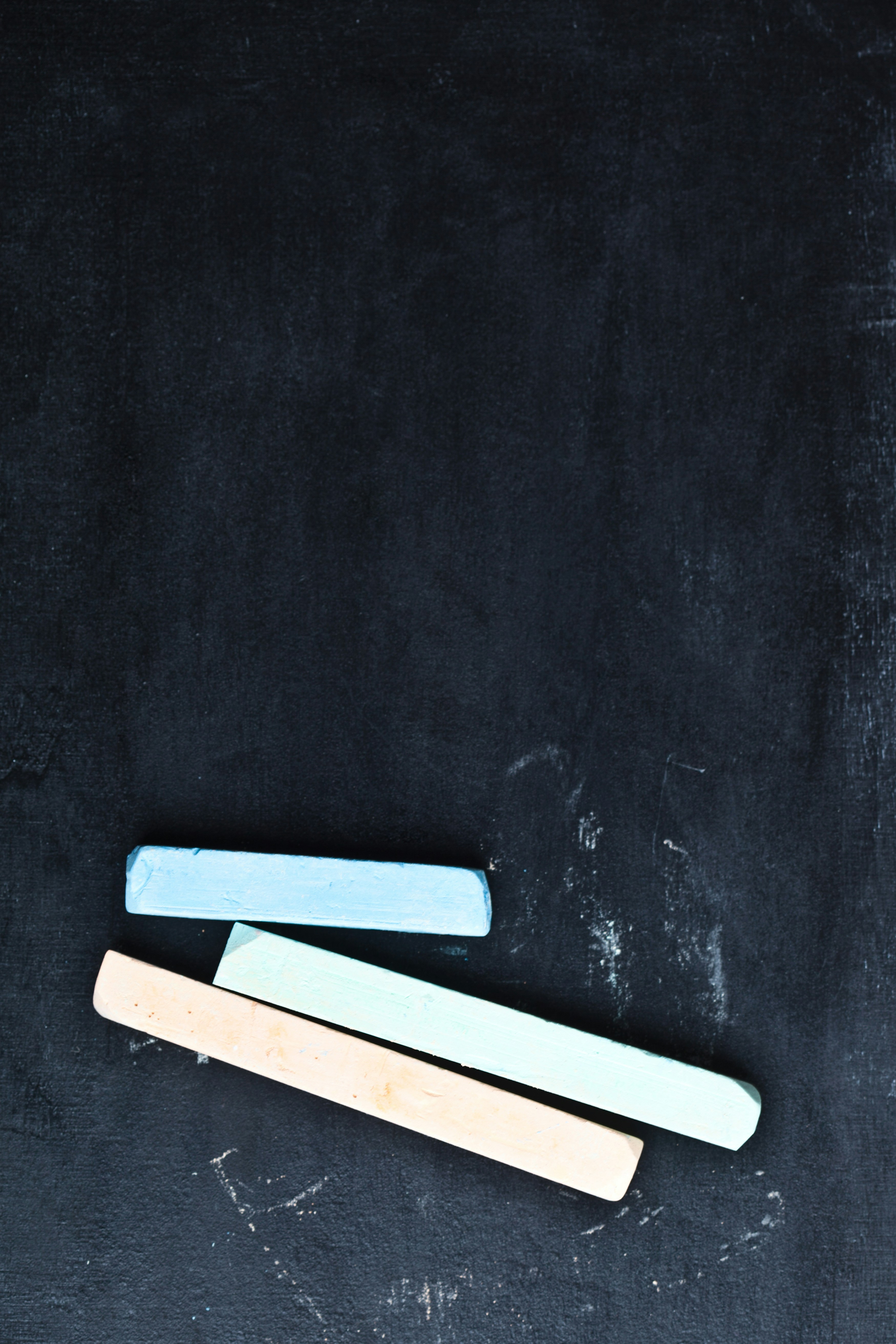 Pastel Triad on a Midnight Blackboard