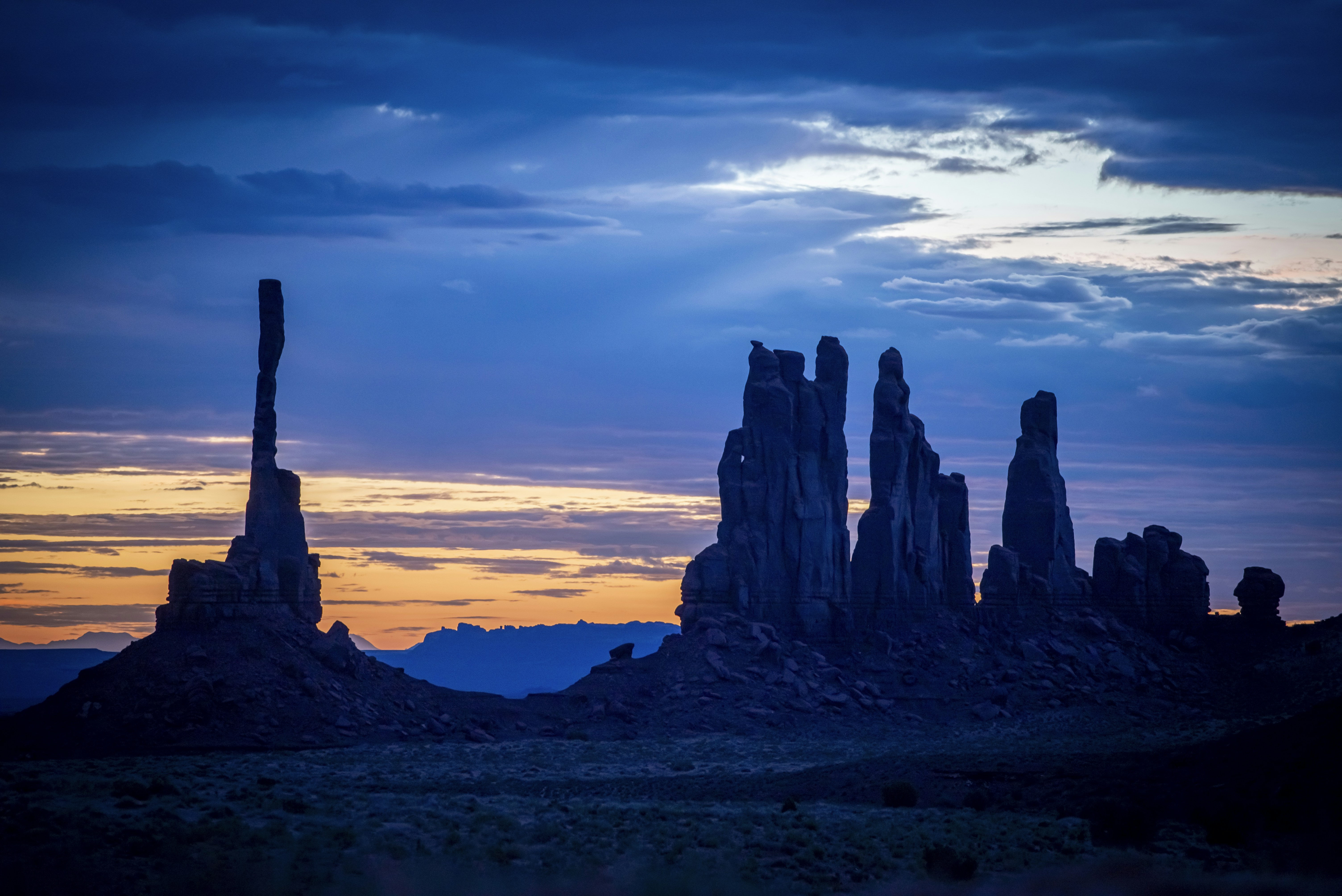 Sunrise over Monument Valley