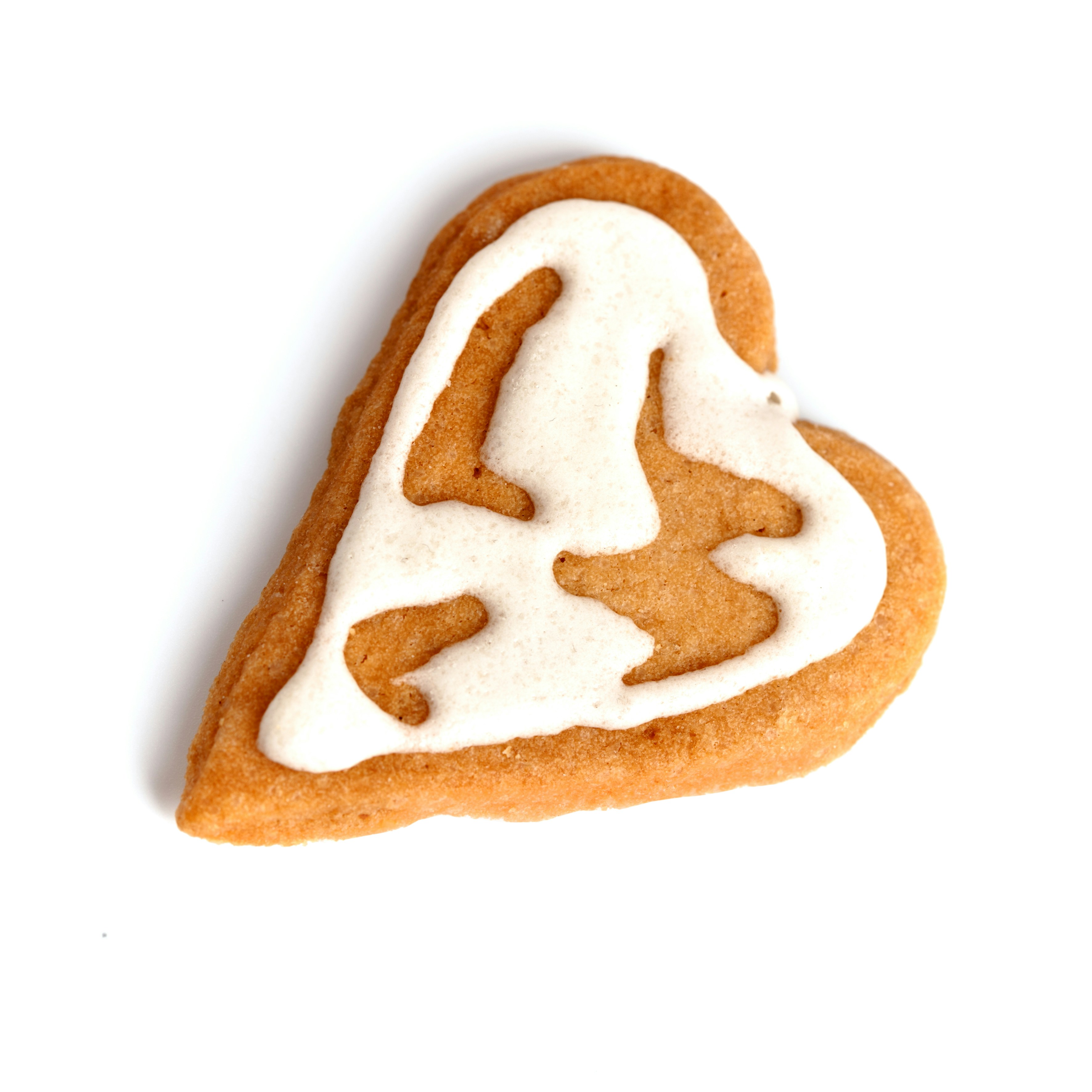 Icing Script on a Heart-Shaped Cookie: Whimsical Valentine Treat