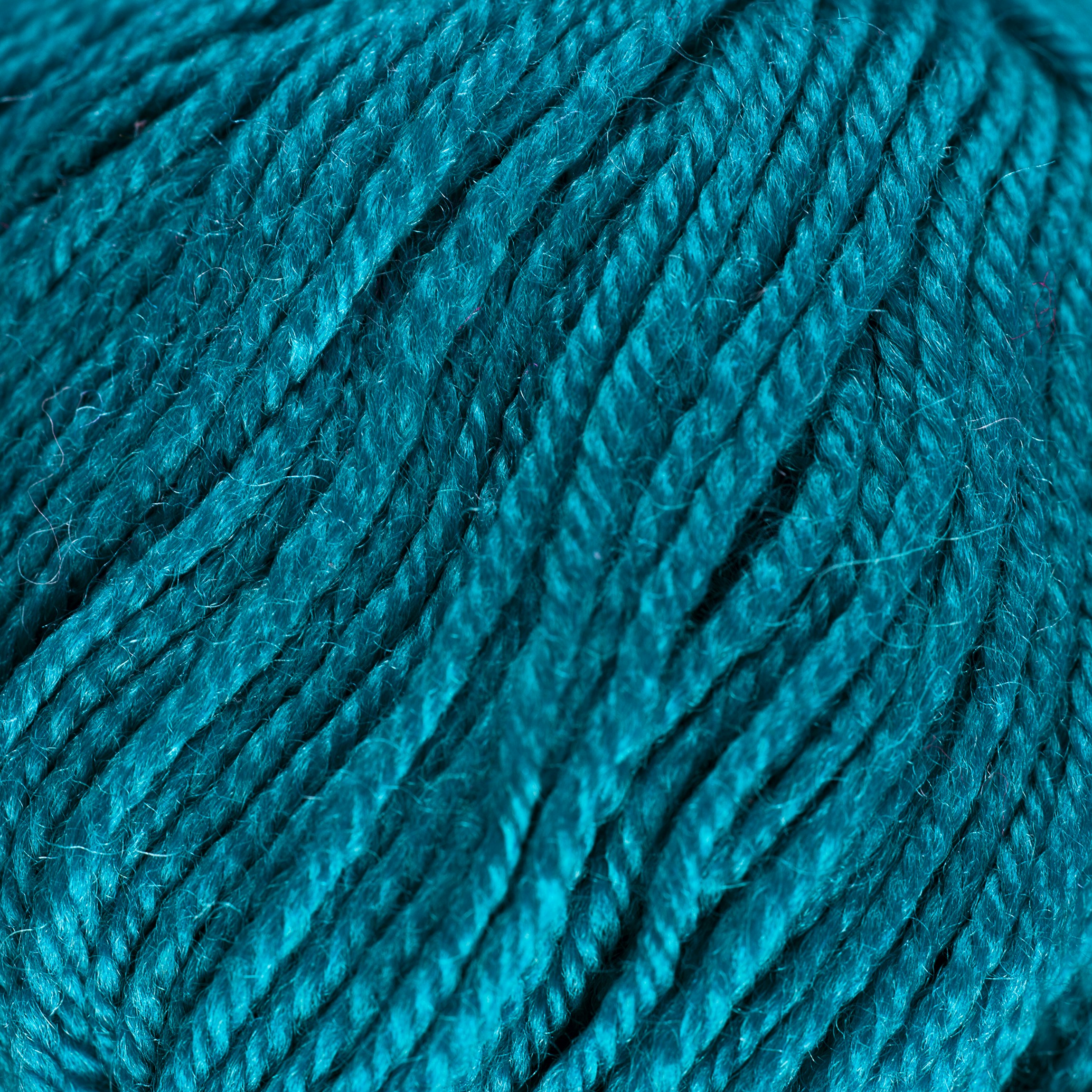 Teal Yarn Threads: A Tangled Texture Portrait