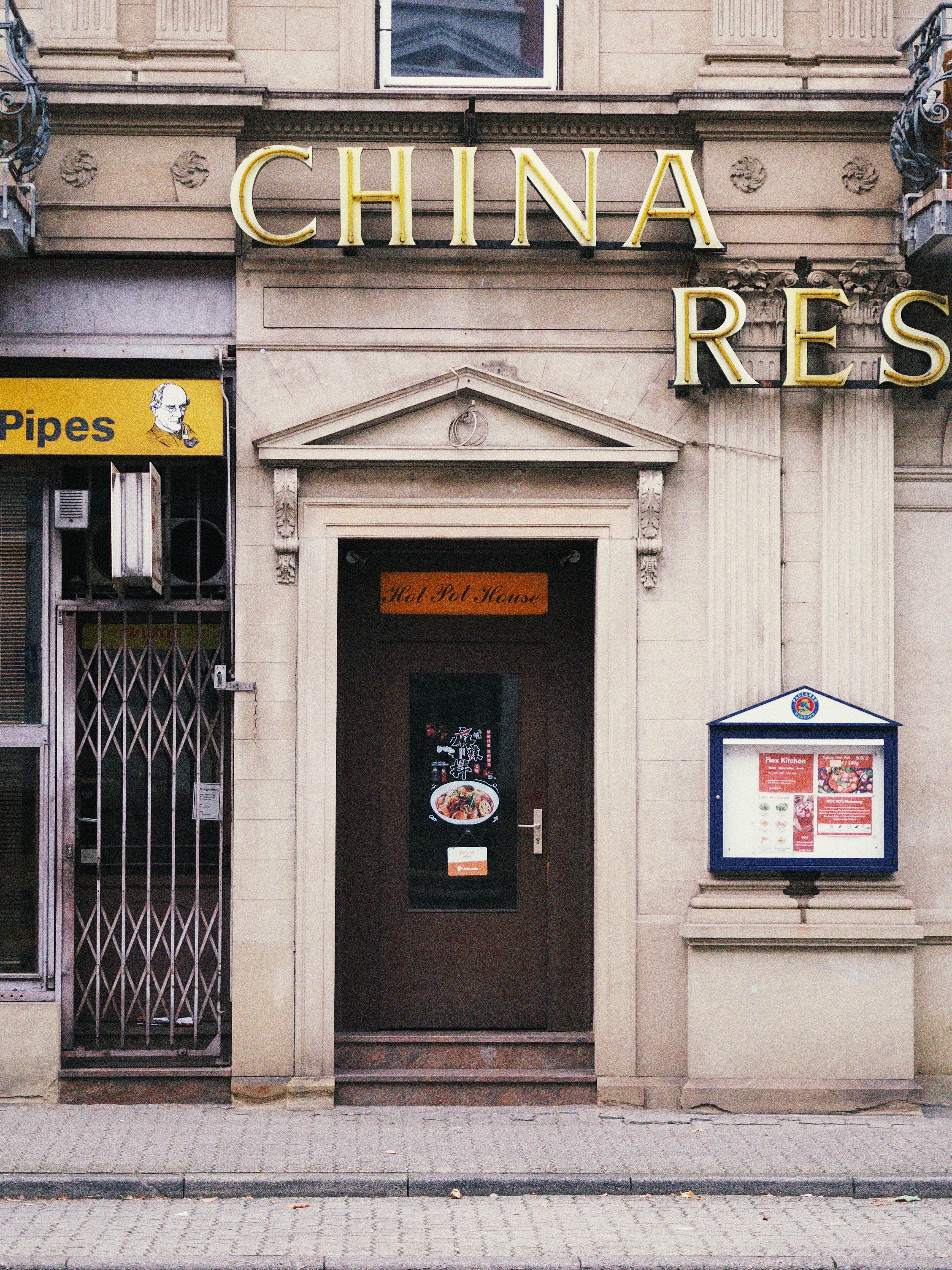 A building with a sign that says china rest photo – Free Restaurant ...