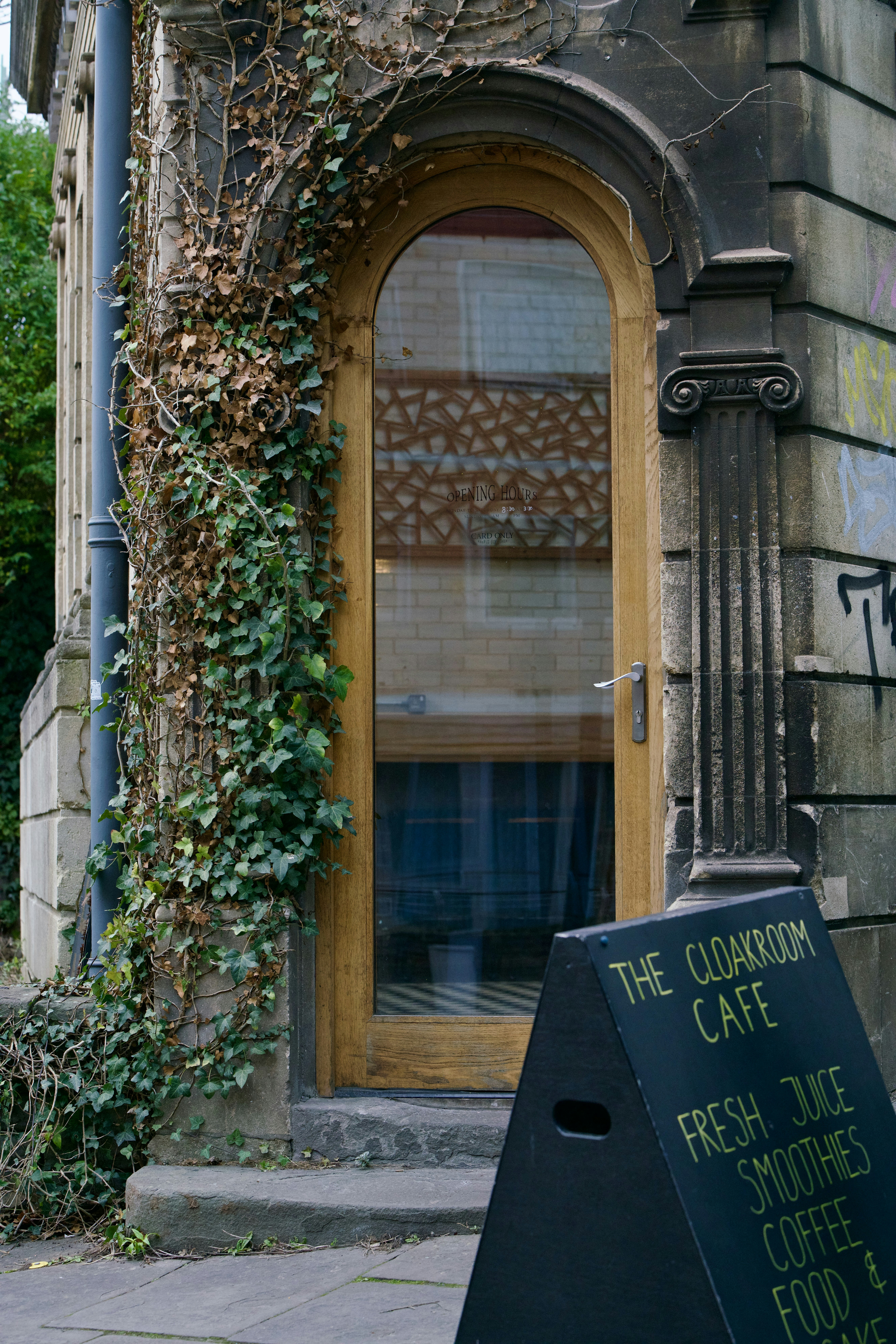 Ivied Threshold of The Cloakroom Café