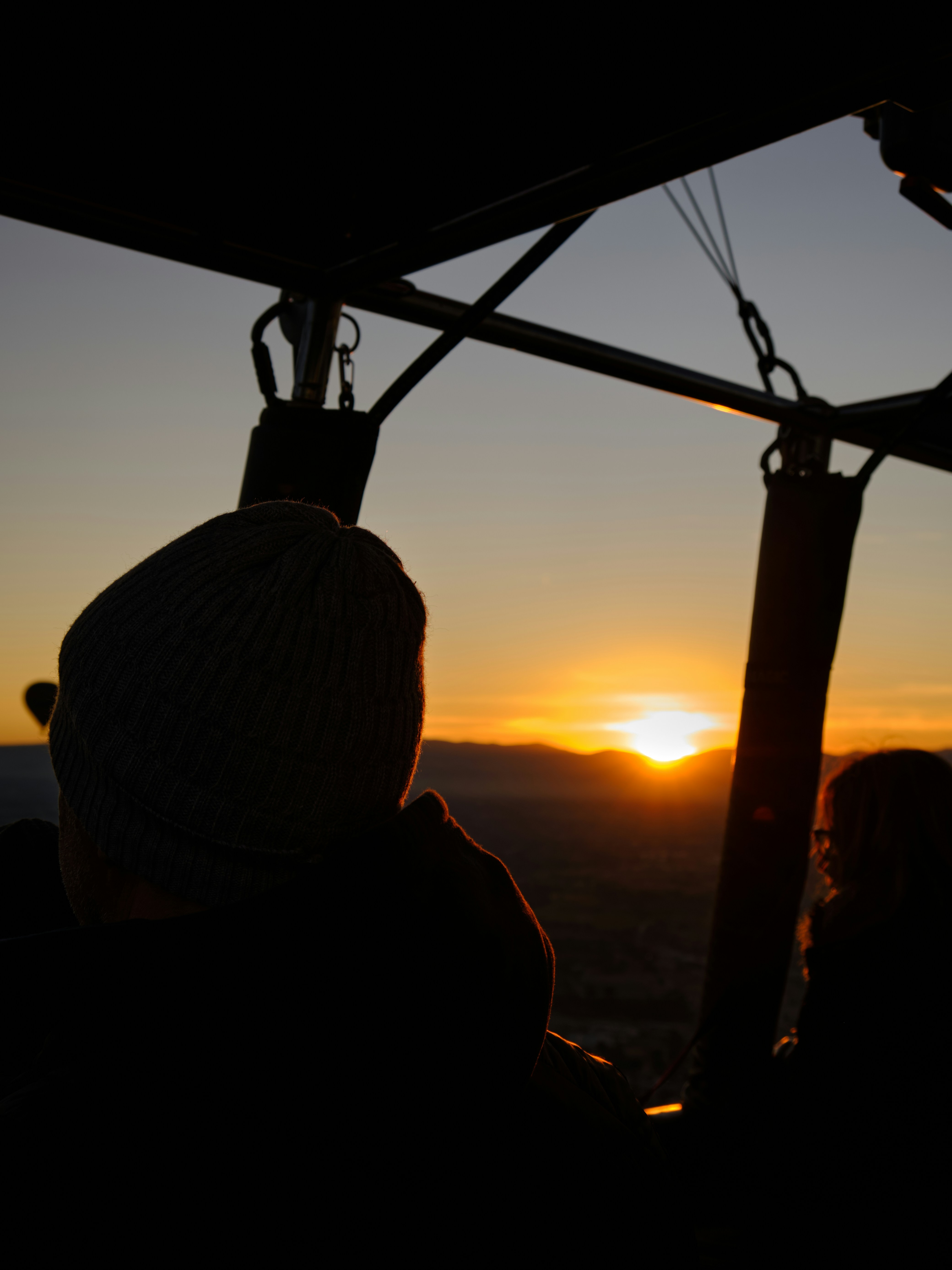 Silhouetted Ascent at Sunrise