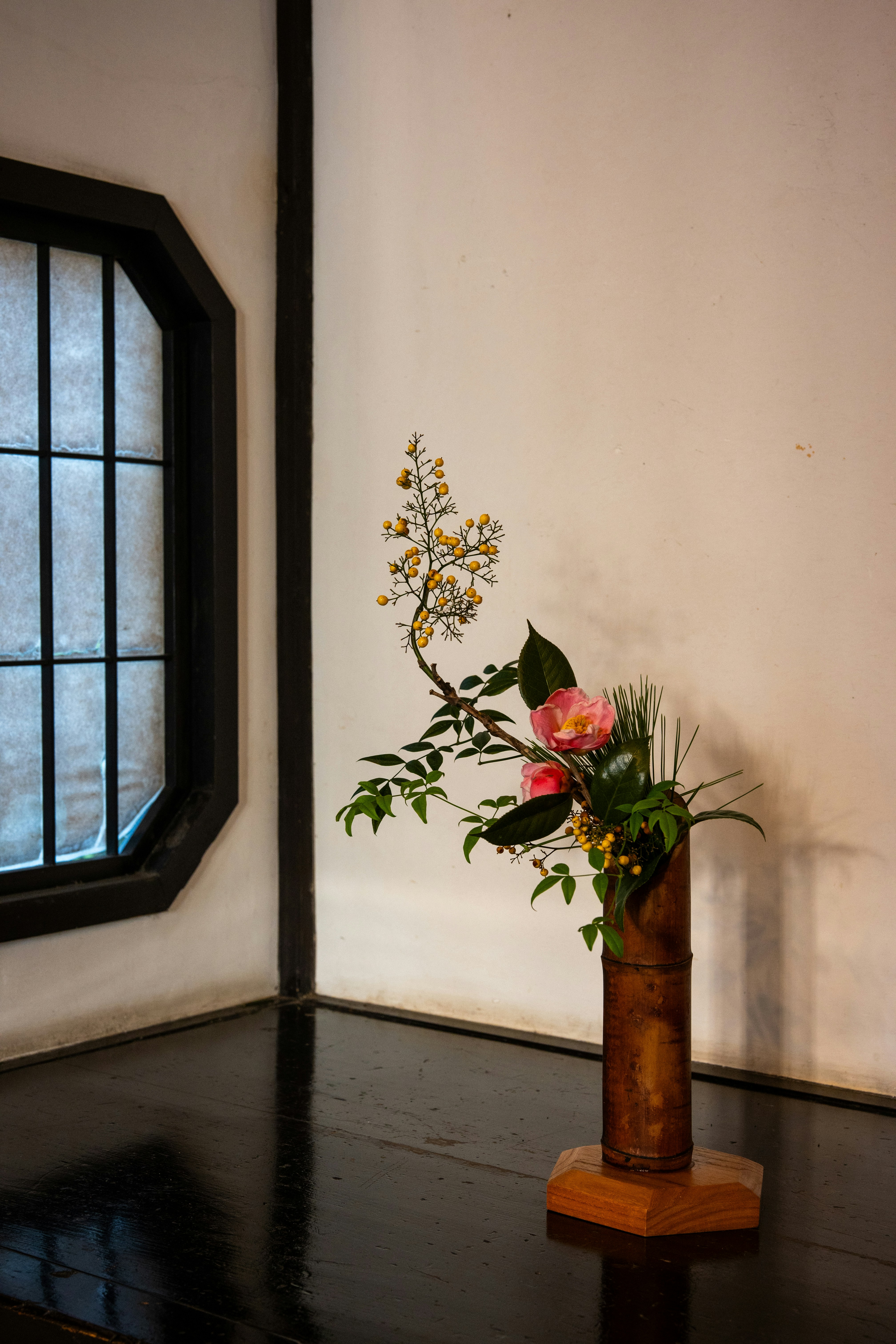 Floral Sculpture in a Corner Studio