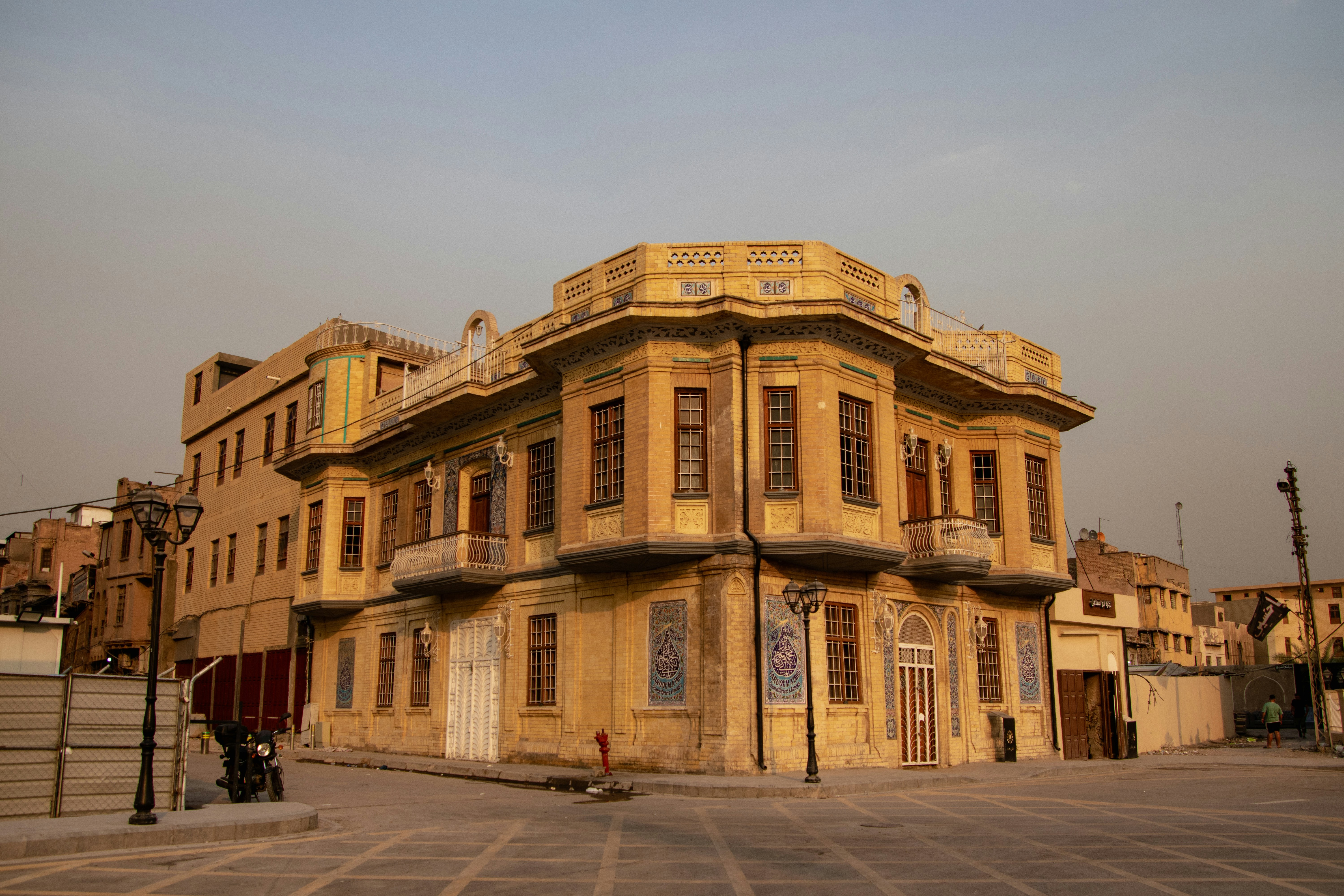 Golden Hues of a Historic Corner