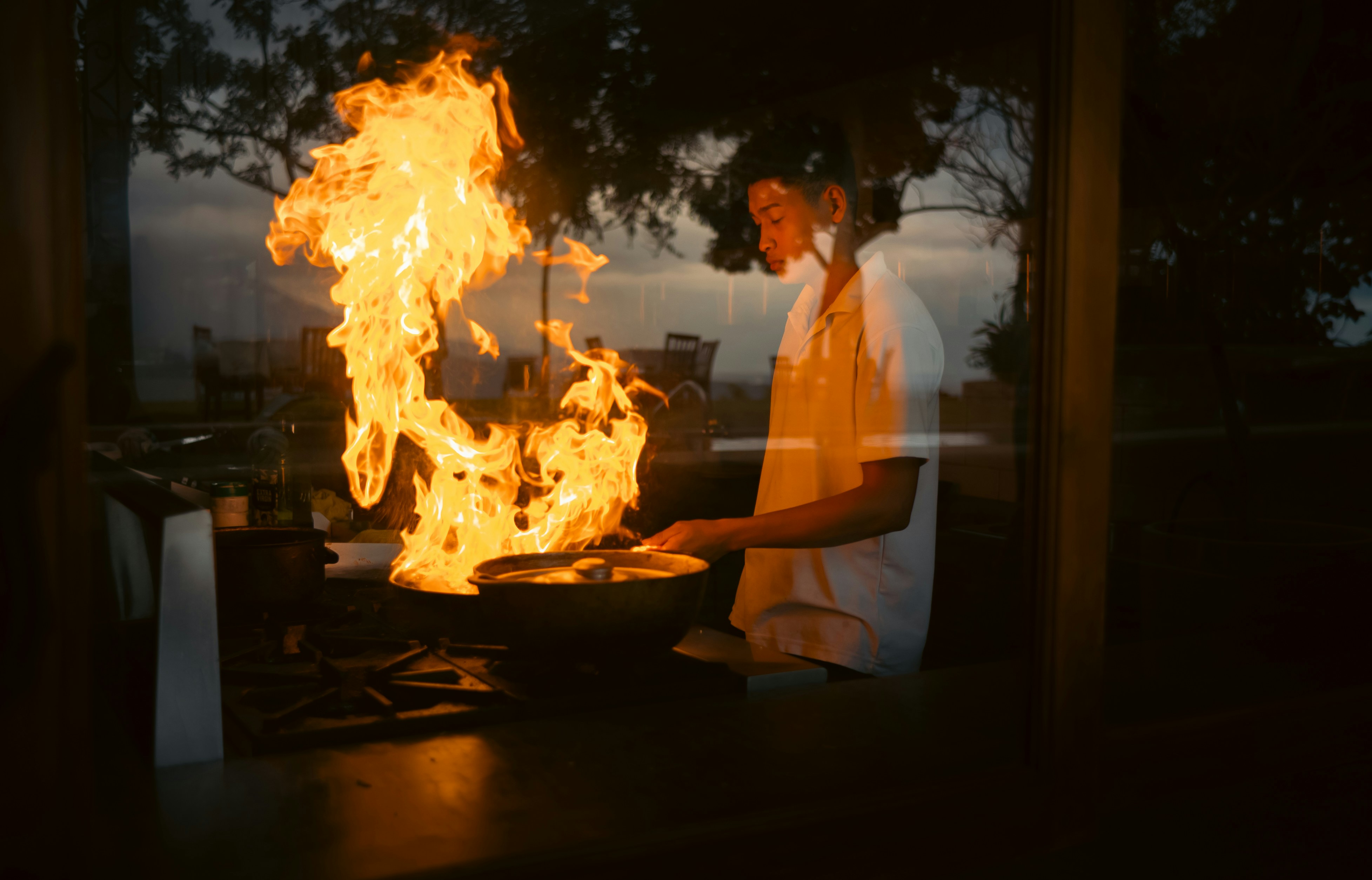 Flames in the Kitchen: A Chef at the Ember Window