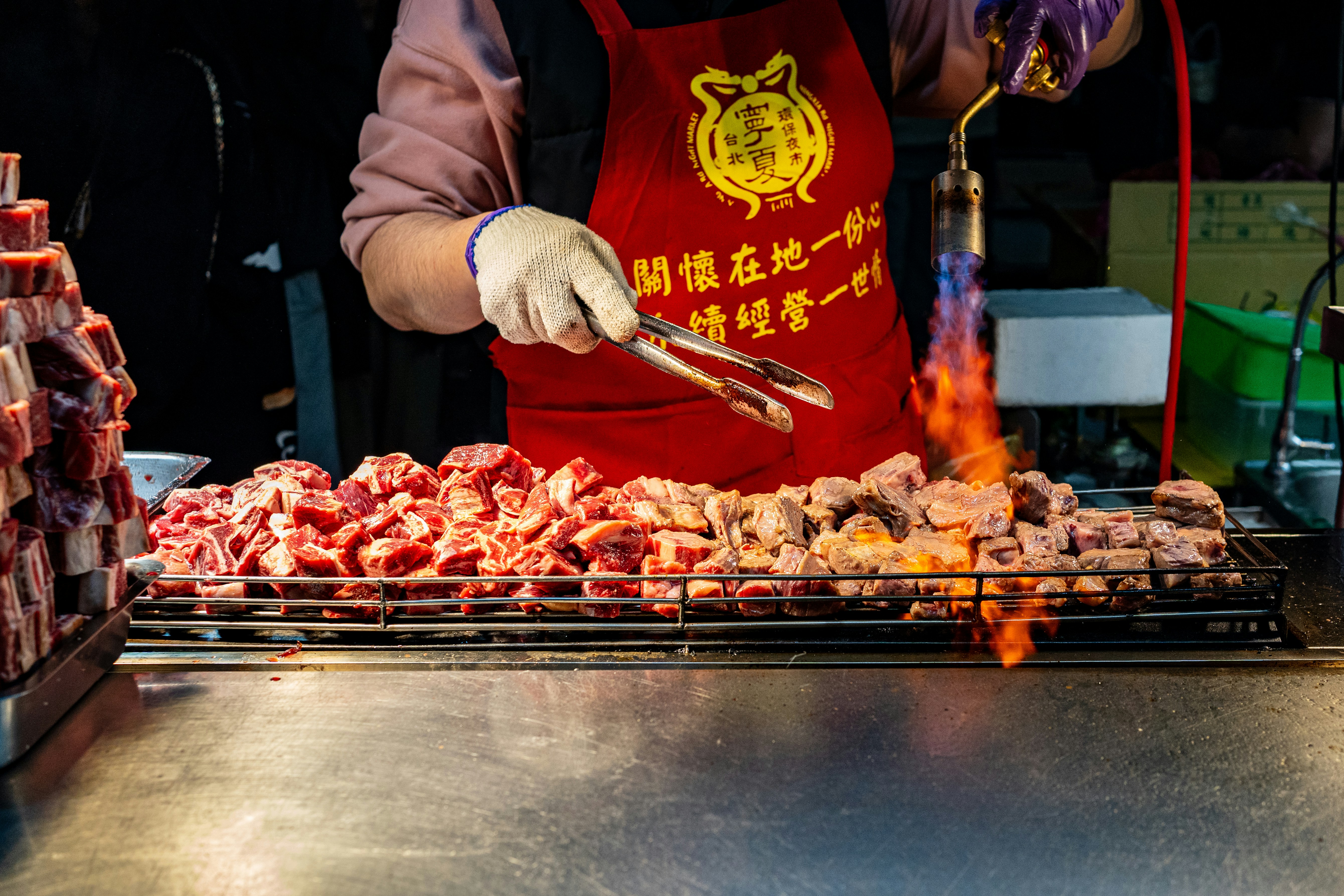 Flame-Kissed Street Delicacies