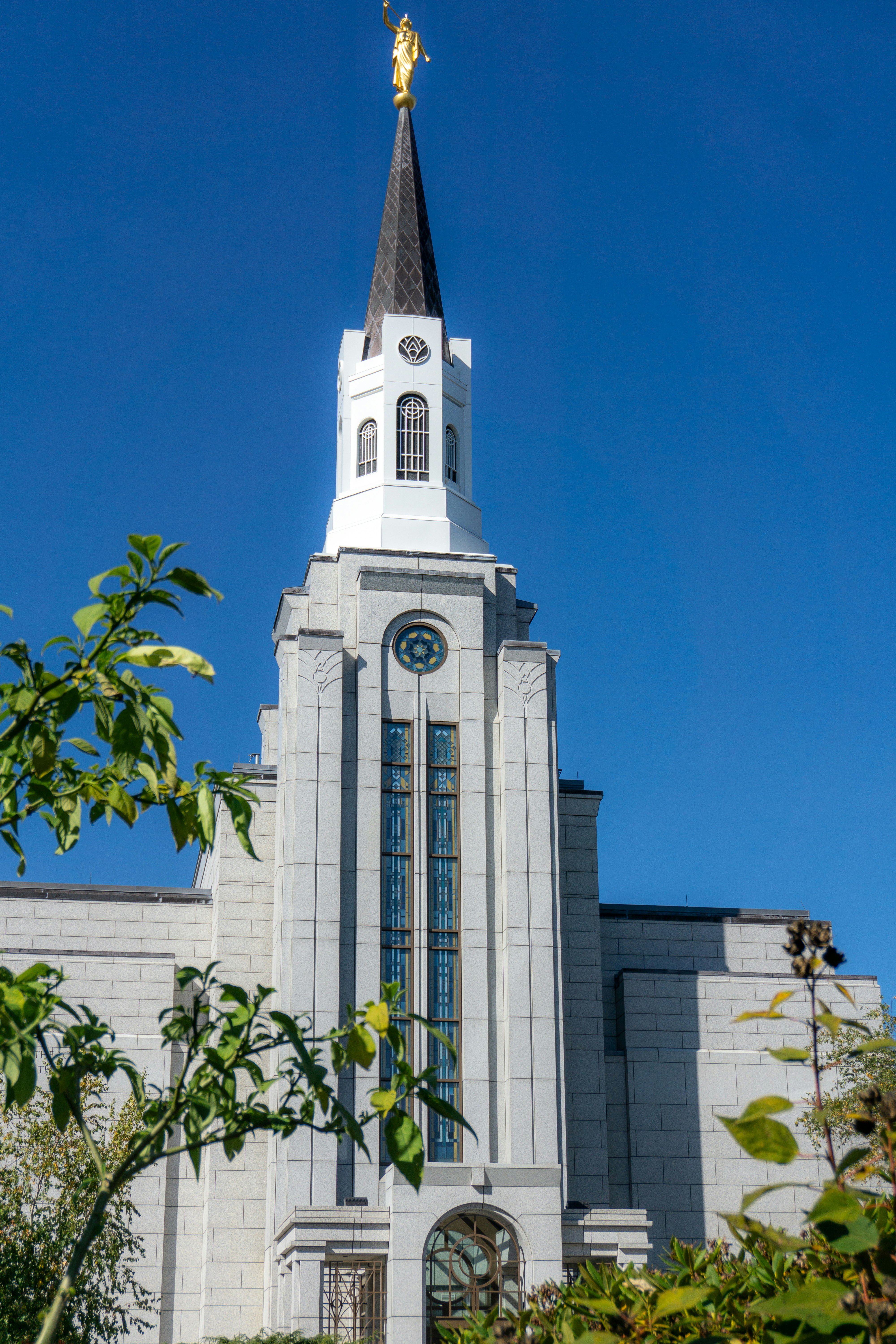 A church with a steeple and a clock on it photo – Free Boston Image on ...