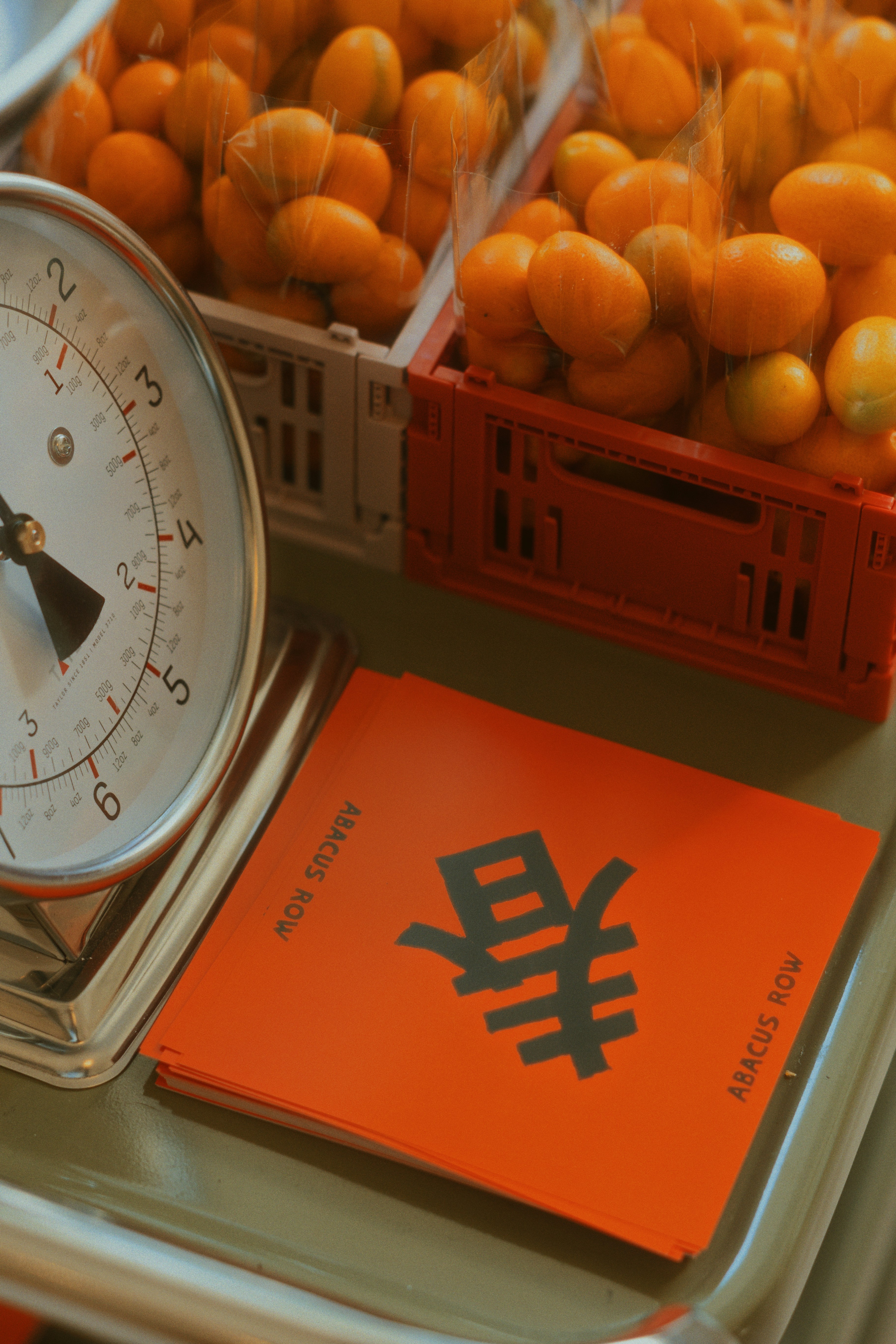Citrus, Scale, and a Bold Label: A Vintage Market Still-Life
