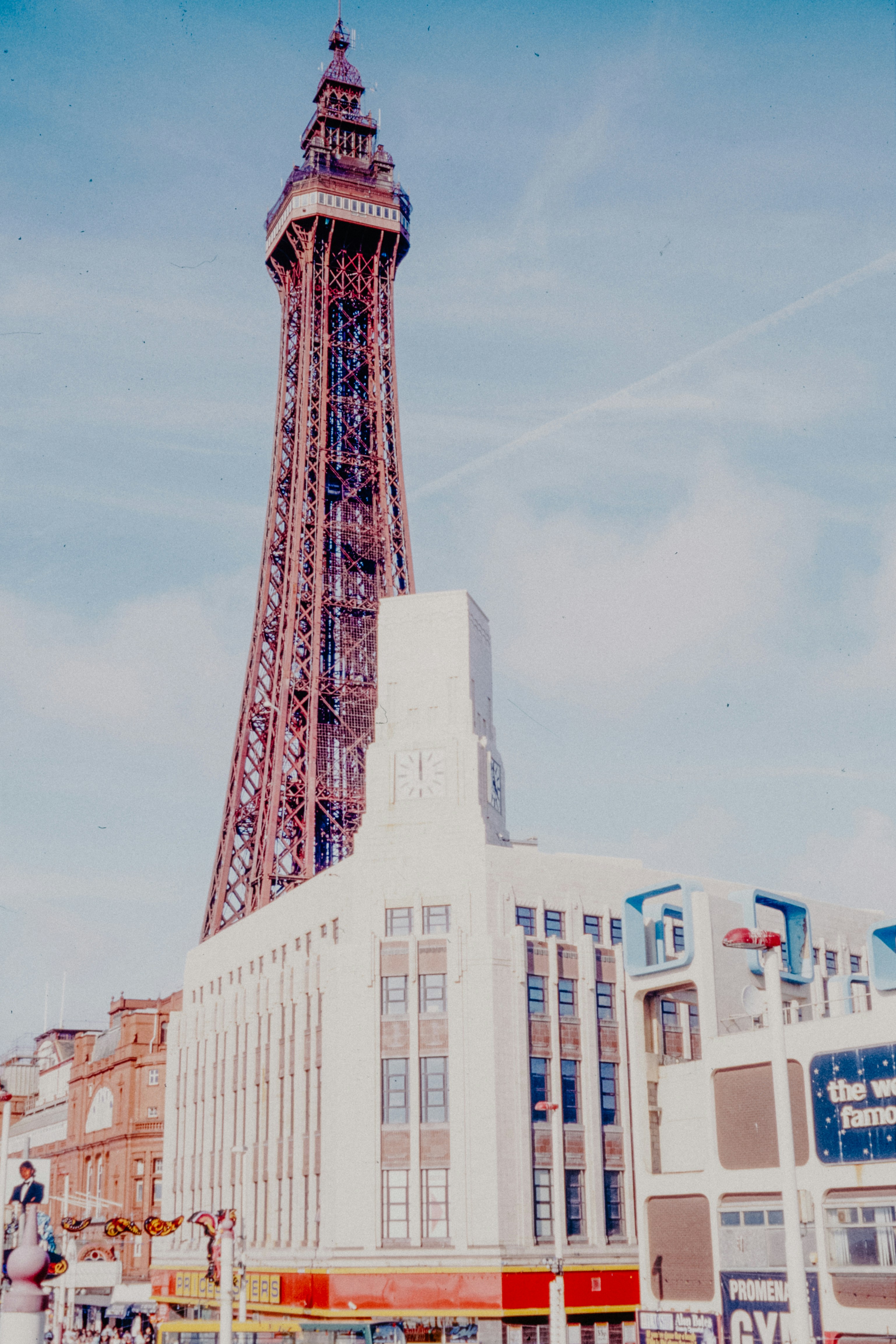 A very tall tower towering over a city photo – Free Blackpool tower ...