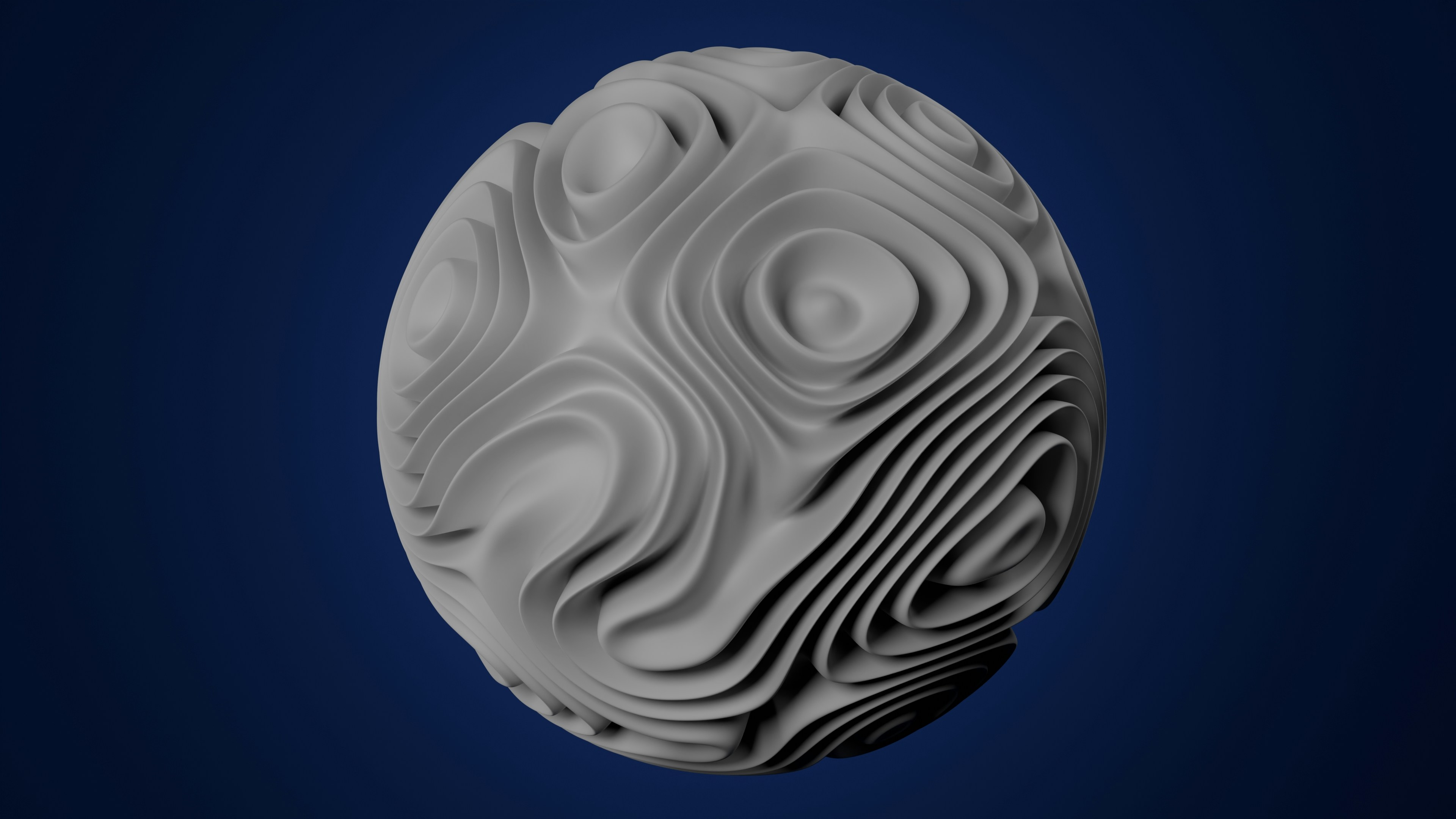 Une image 3D d’un objet circulaire sur fond bleu photo – Image gratuite ...