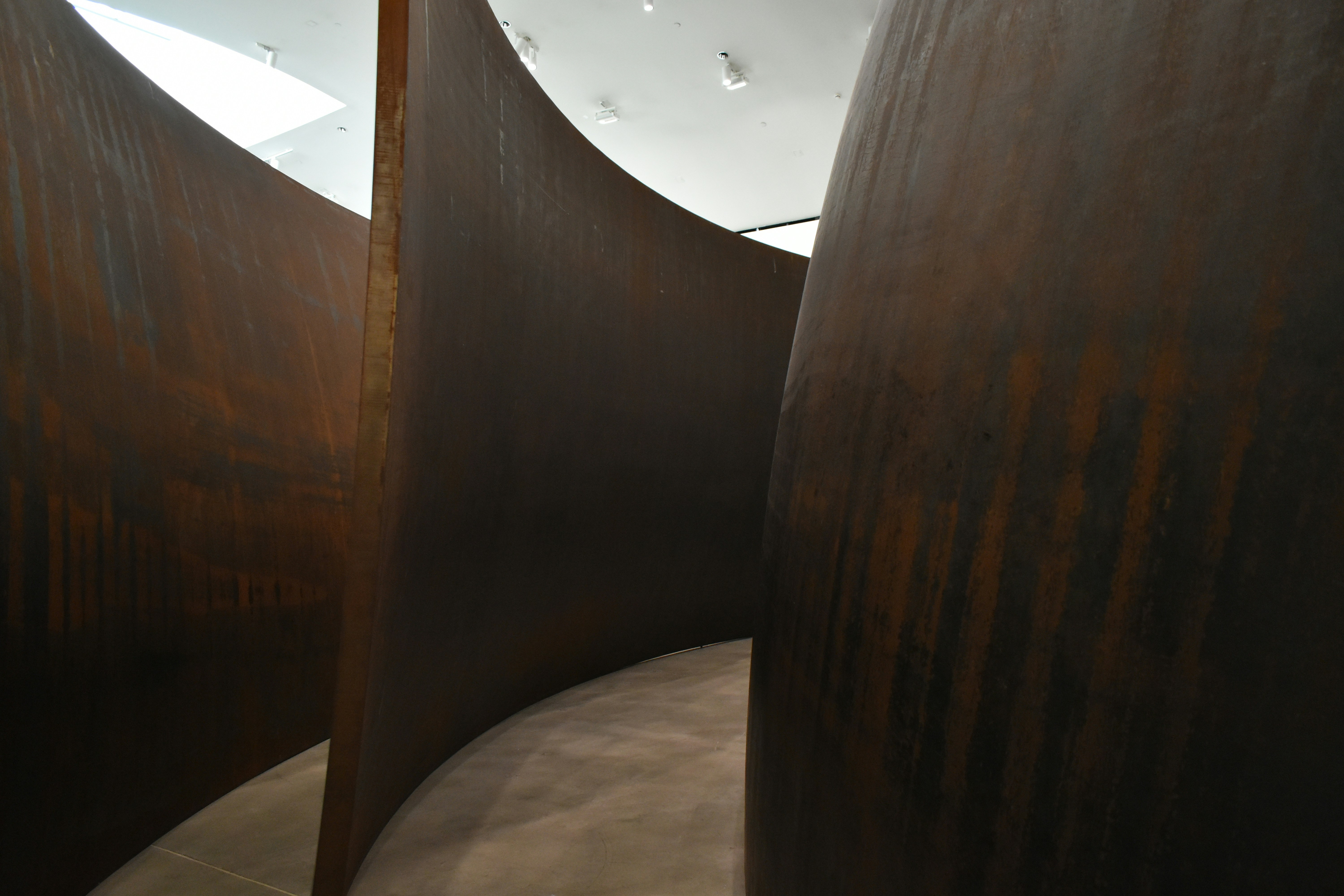 Winding Rust: A Quiet Corridor of Steel and Light