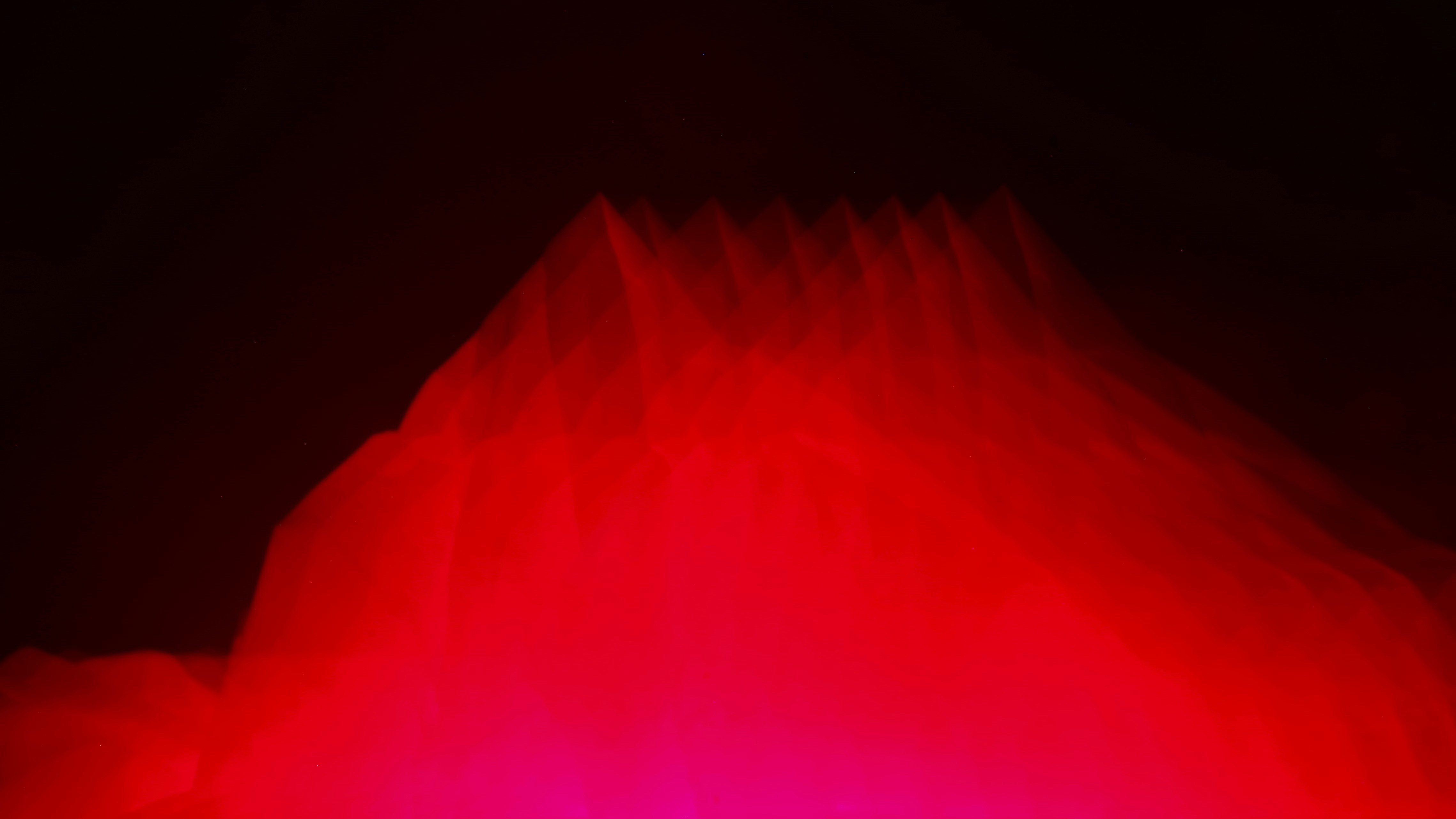 Ethereal Waves in Scarlet Light