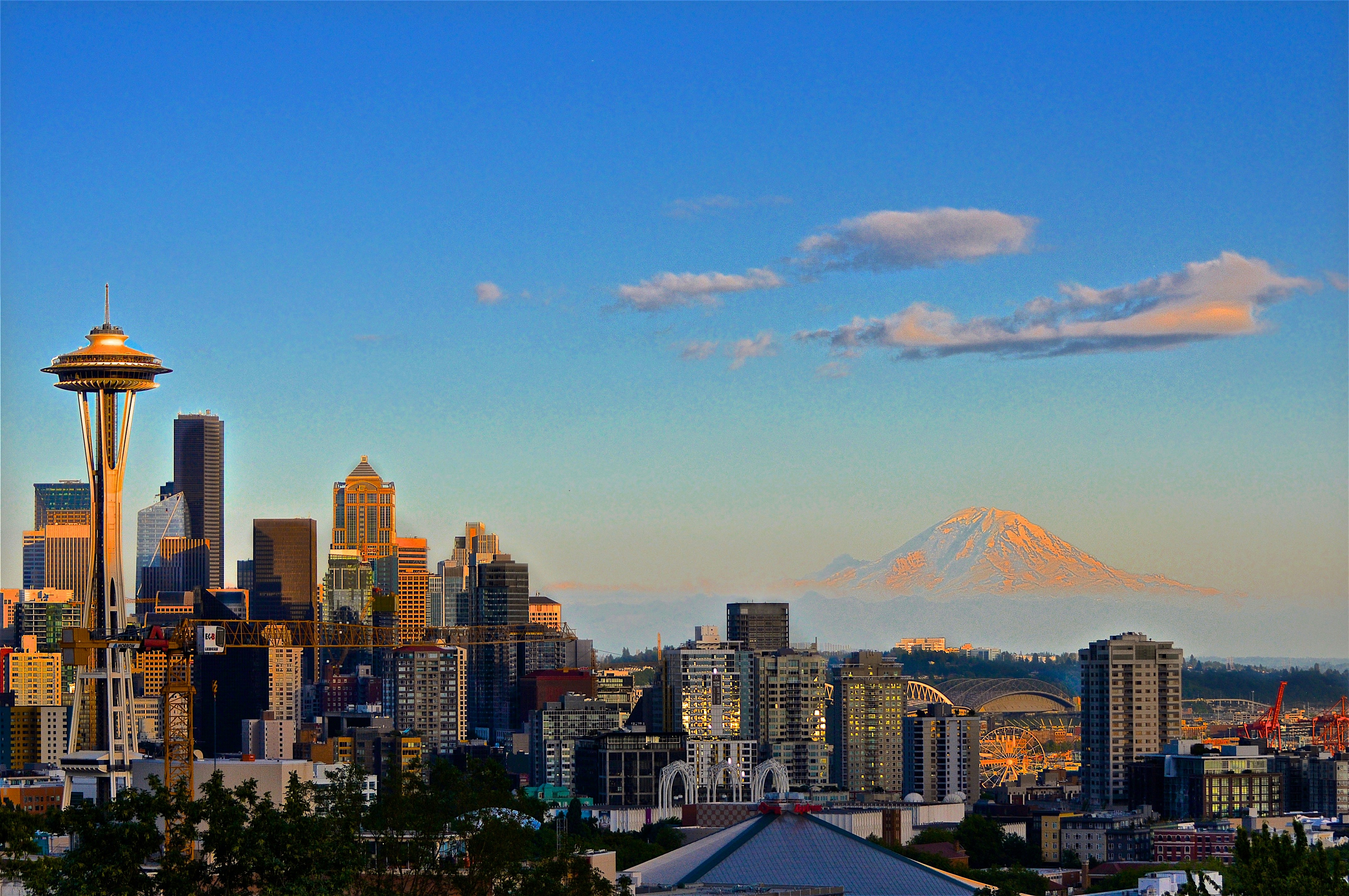 Twilight Tapestry Over Seattle