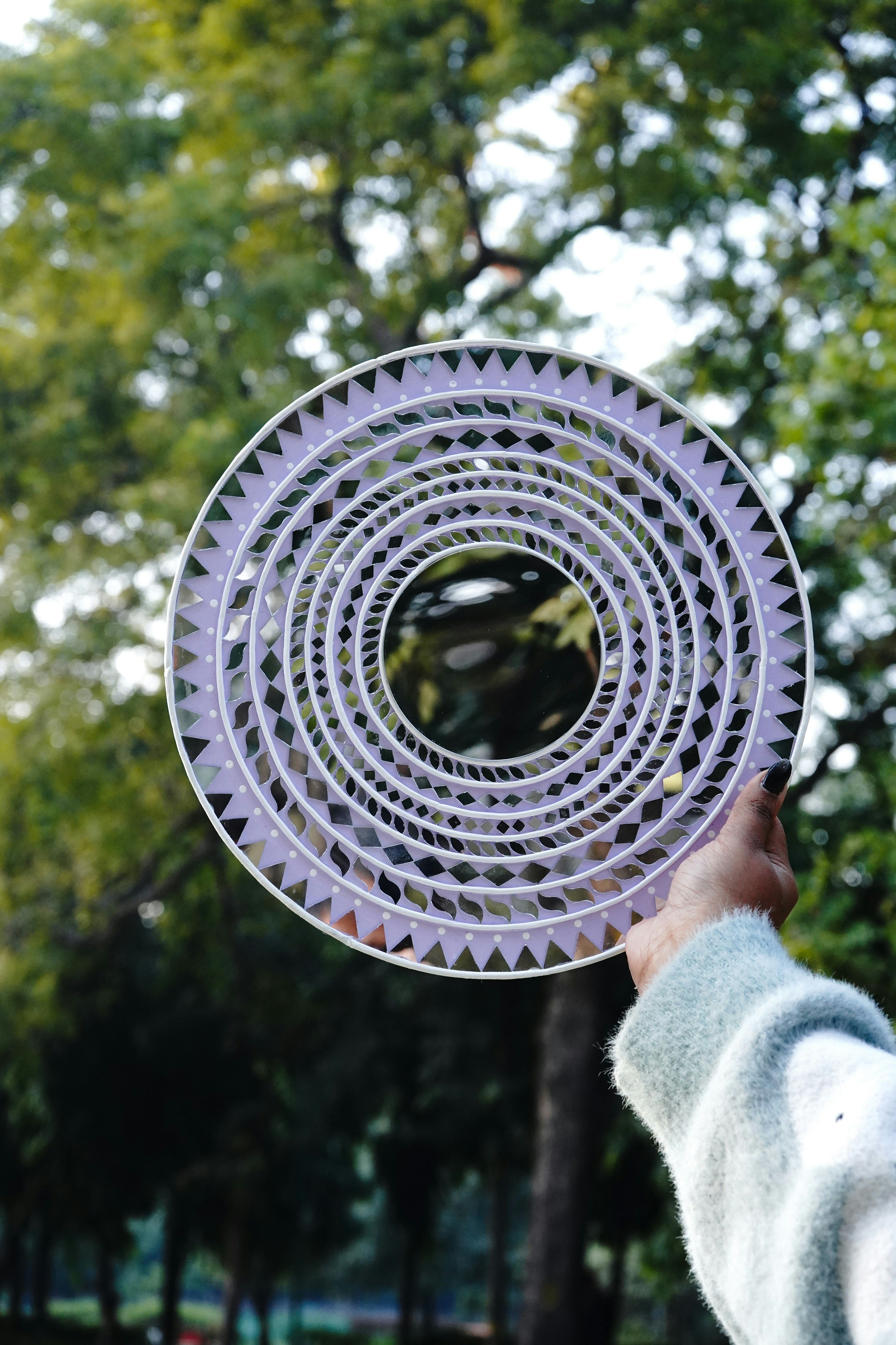 Circular Lattice Dial: A Hand-Held Prism Framing Forest Light