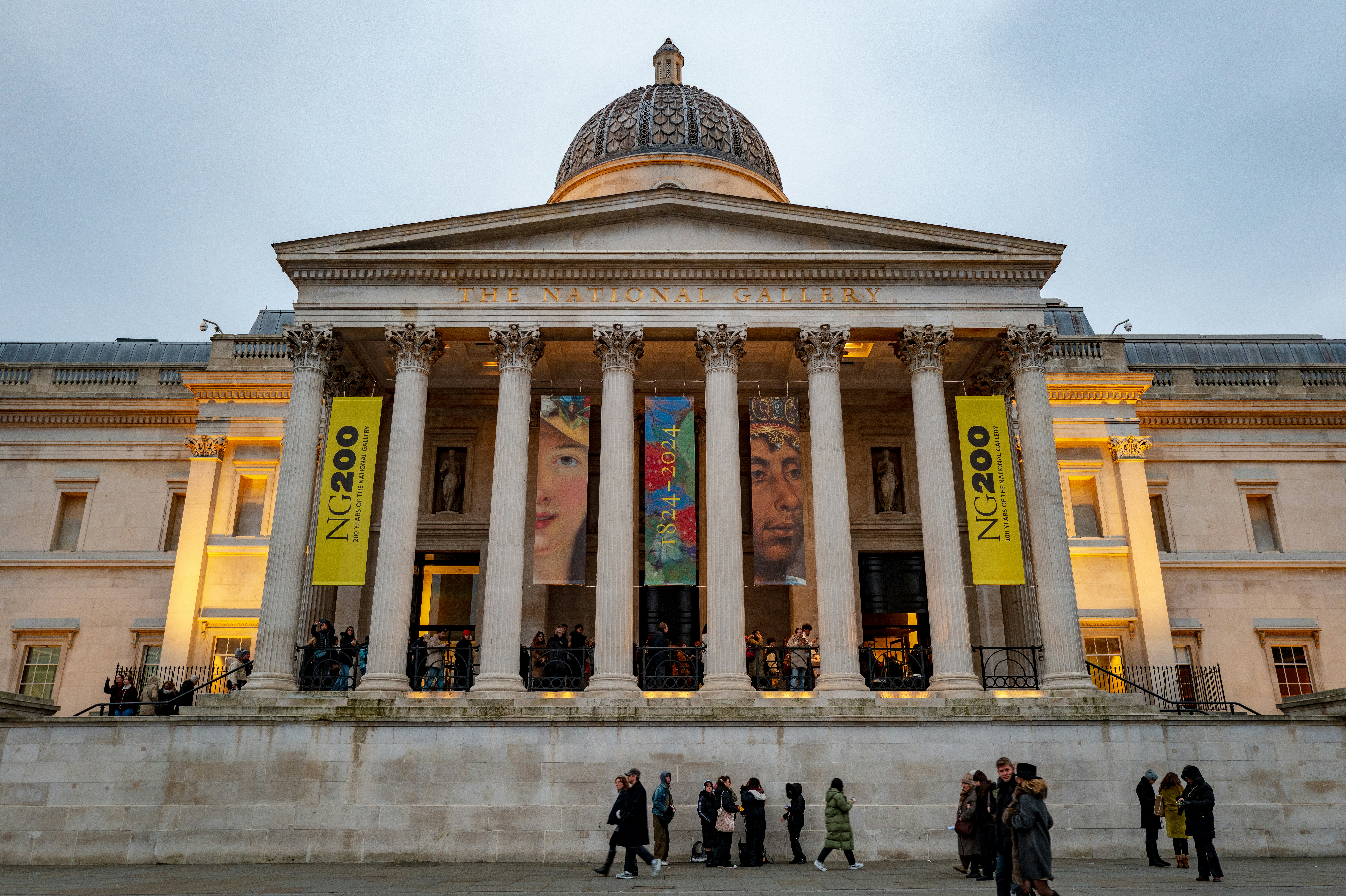 Illuminated Heritage: Evening Glow at the Gallery