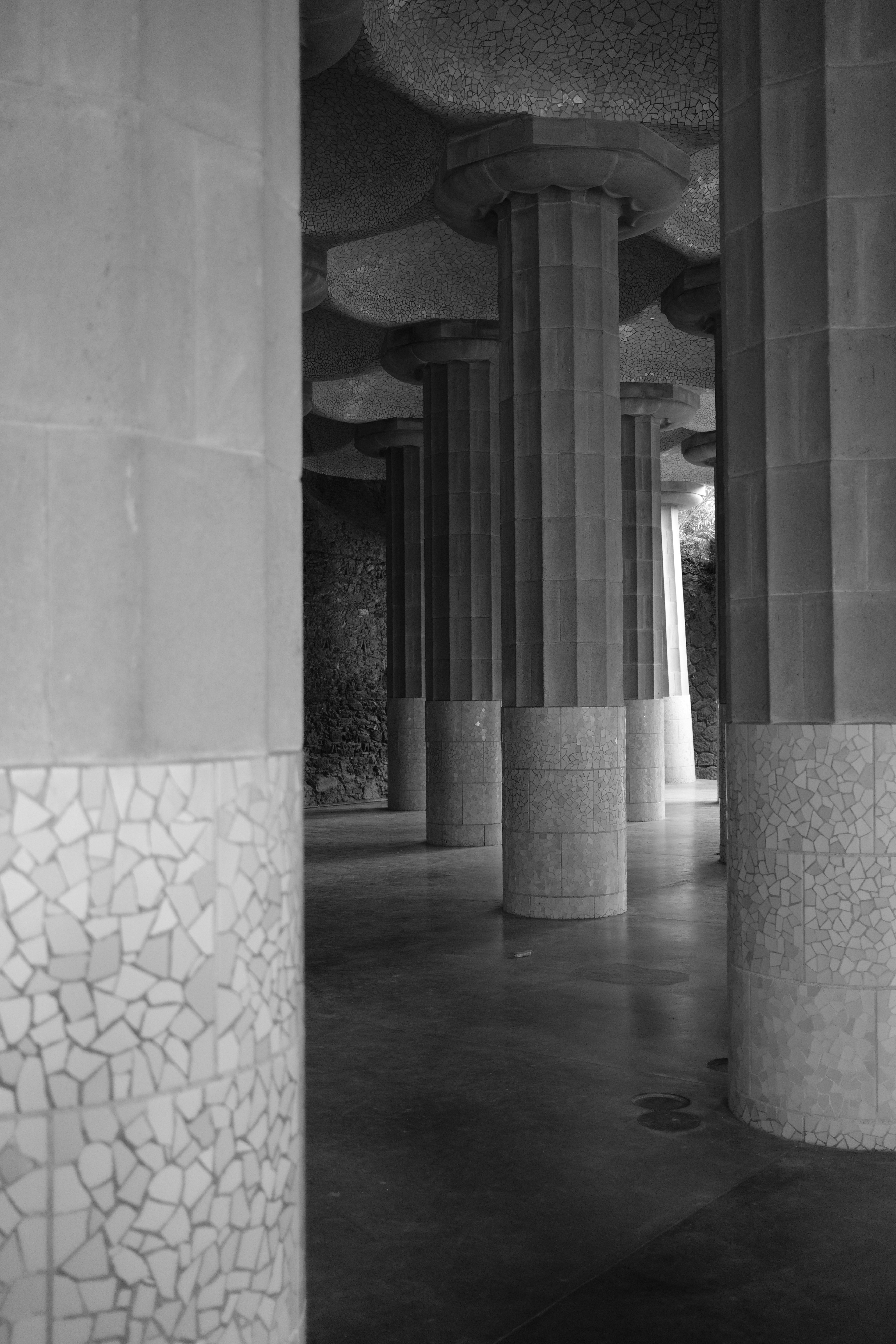 Columns of Echoes: Concrete Rhythm in Monochrome