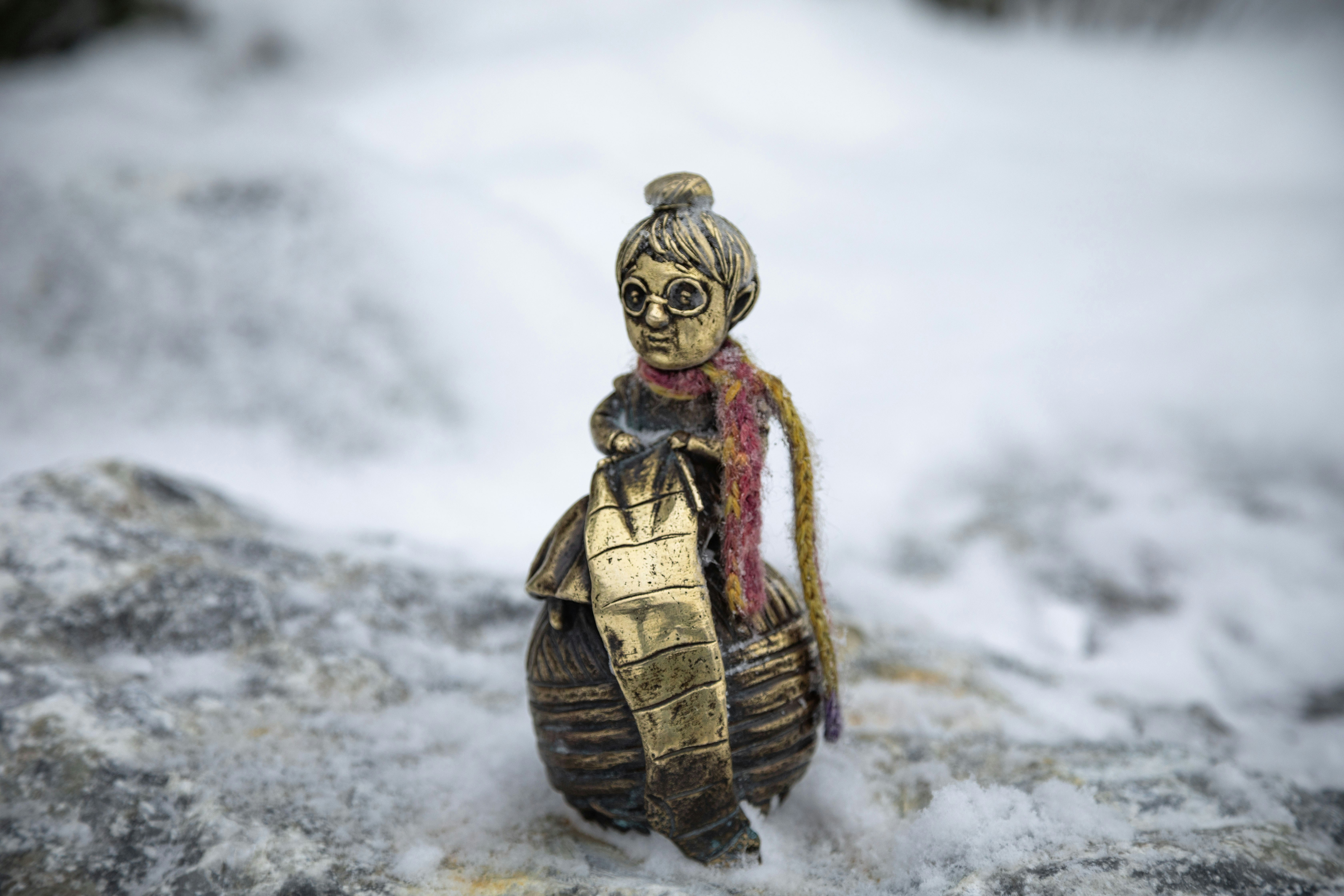 Tiny Nutcracker at the Edge of Winter