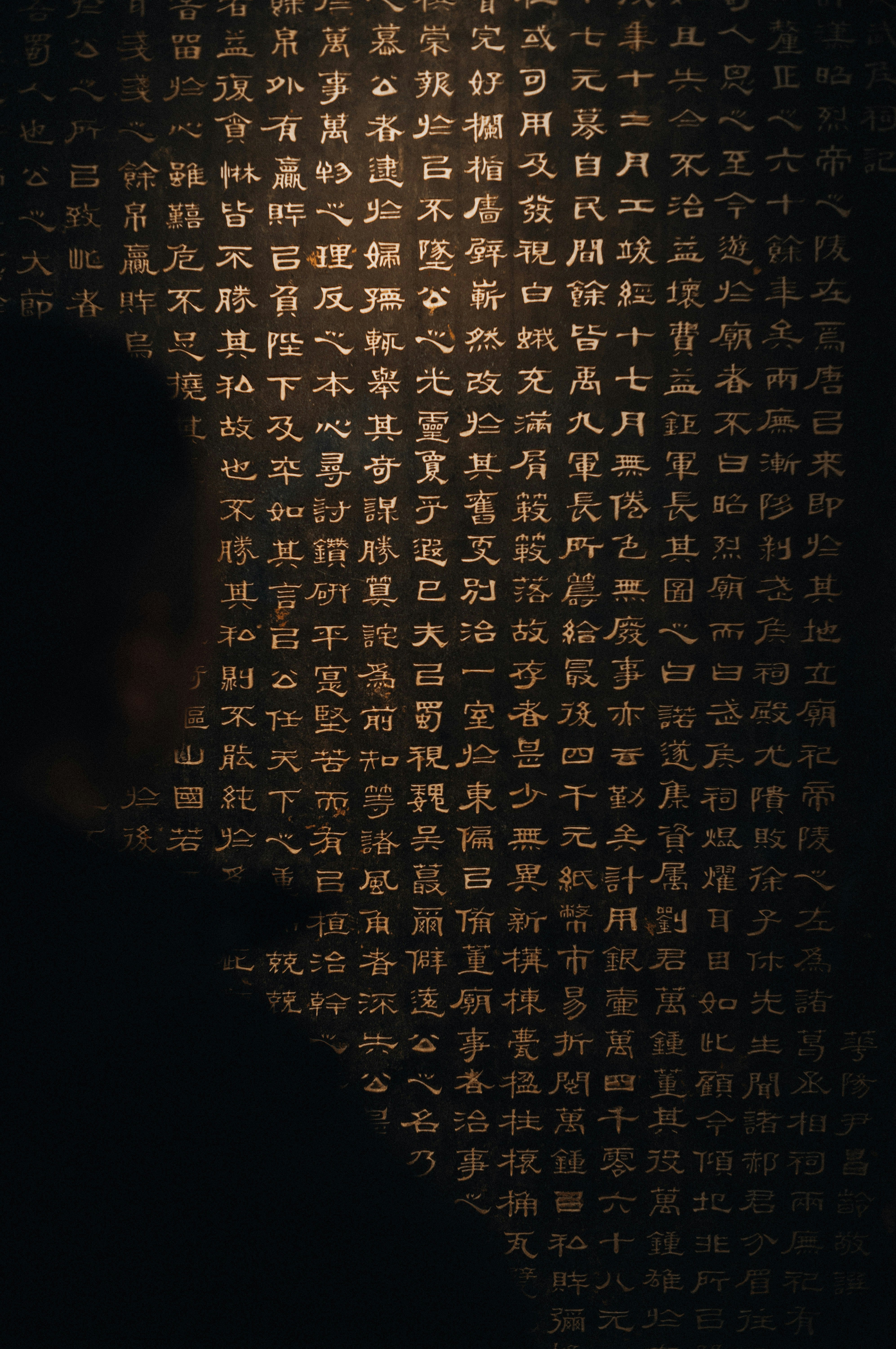 Illuminated Text and Silhouette