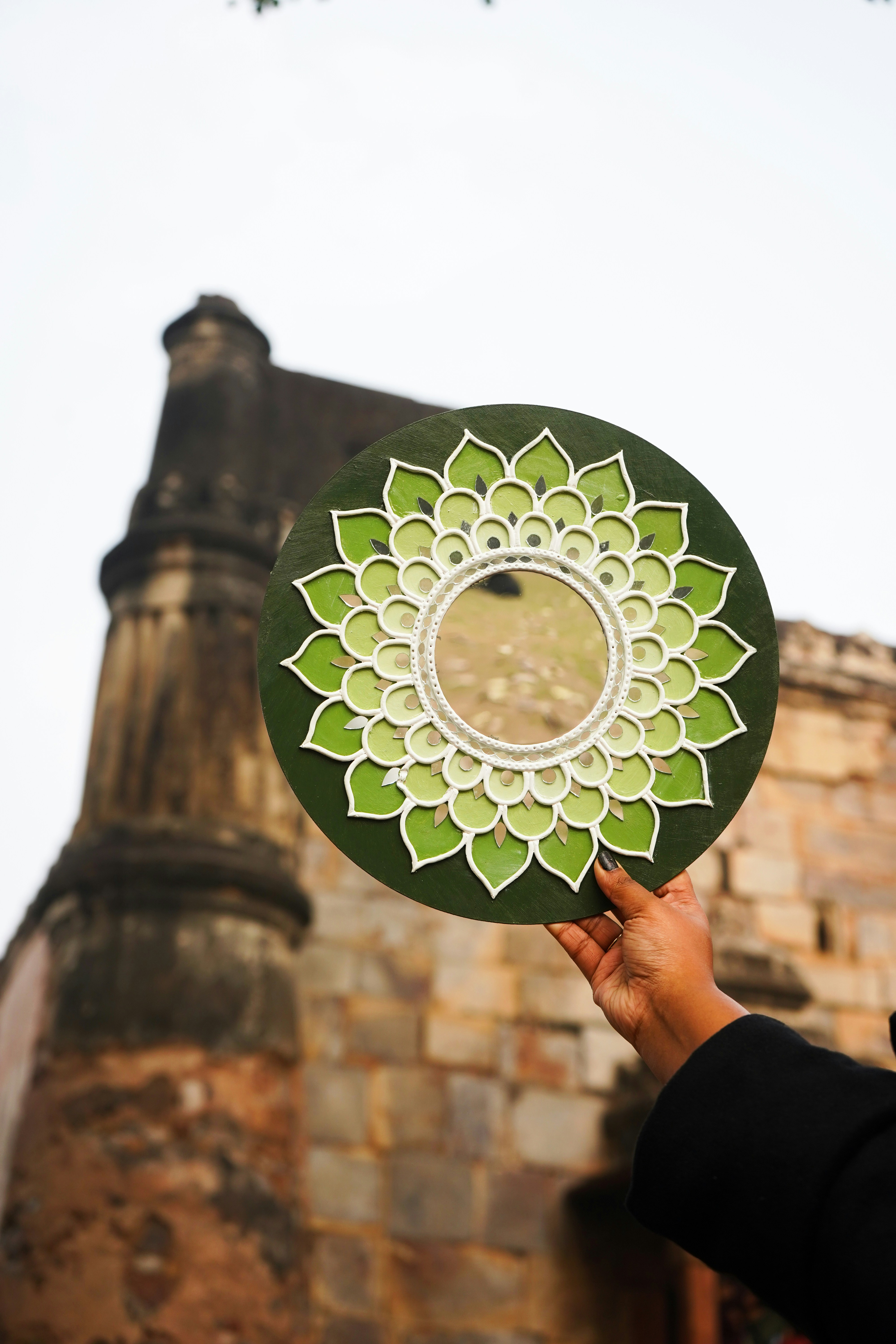 Mandala on a Green Disk: Framing Time Amid Ancient Stones