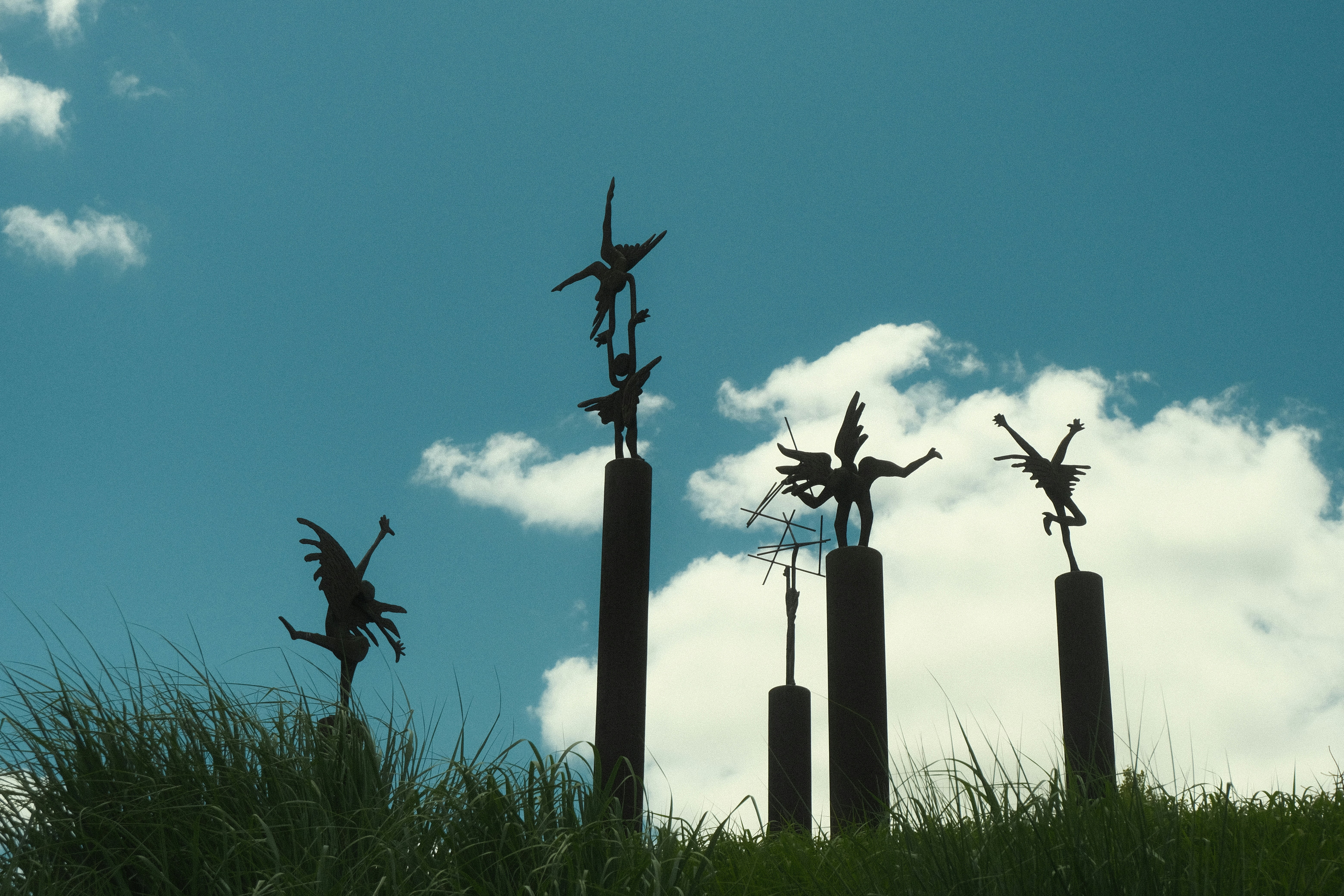 Whimsical Pillars in the Sky