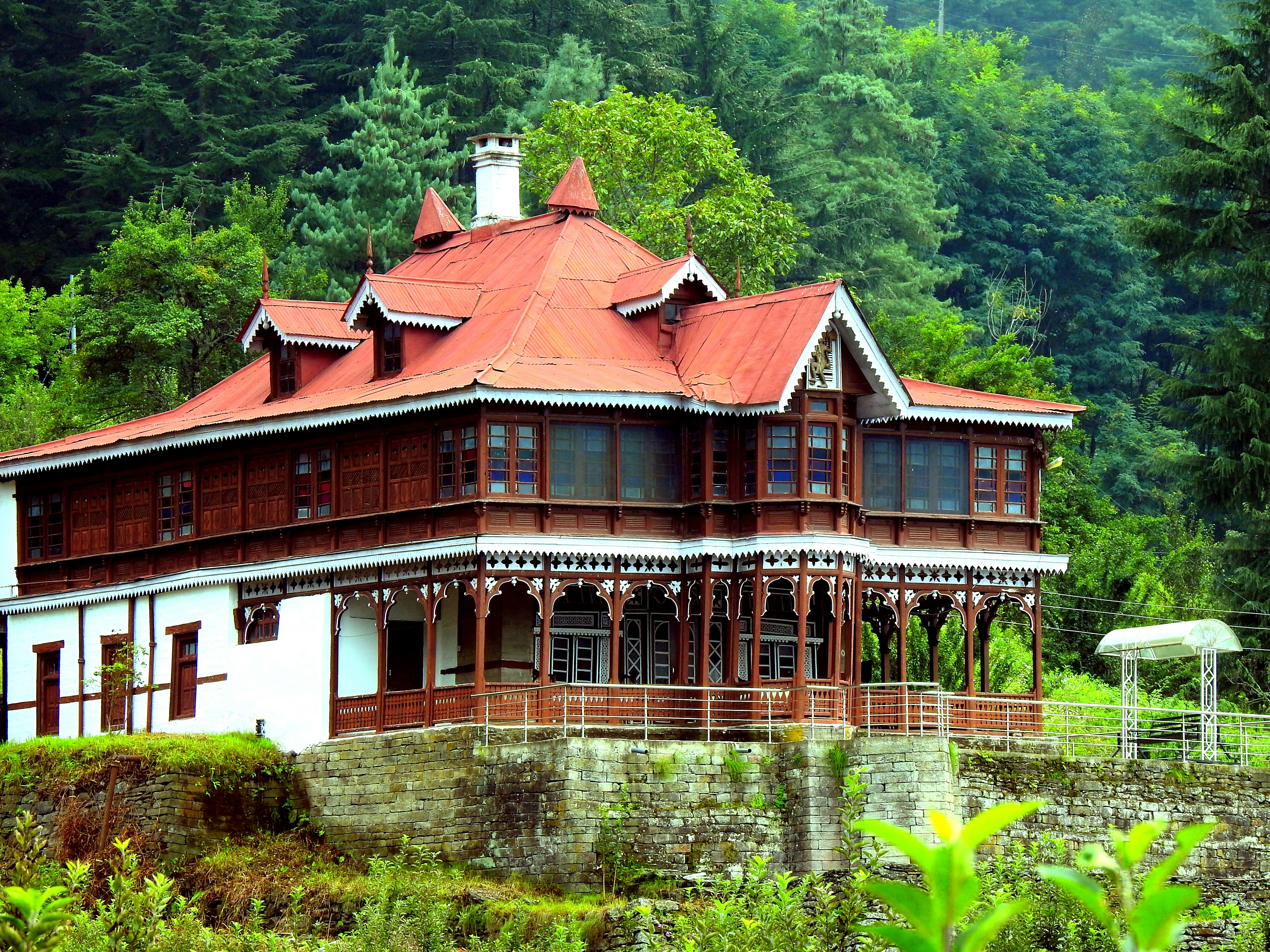 Architectural Elegance of Padam Palace Amid Verdant Hills