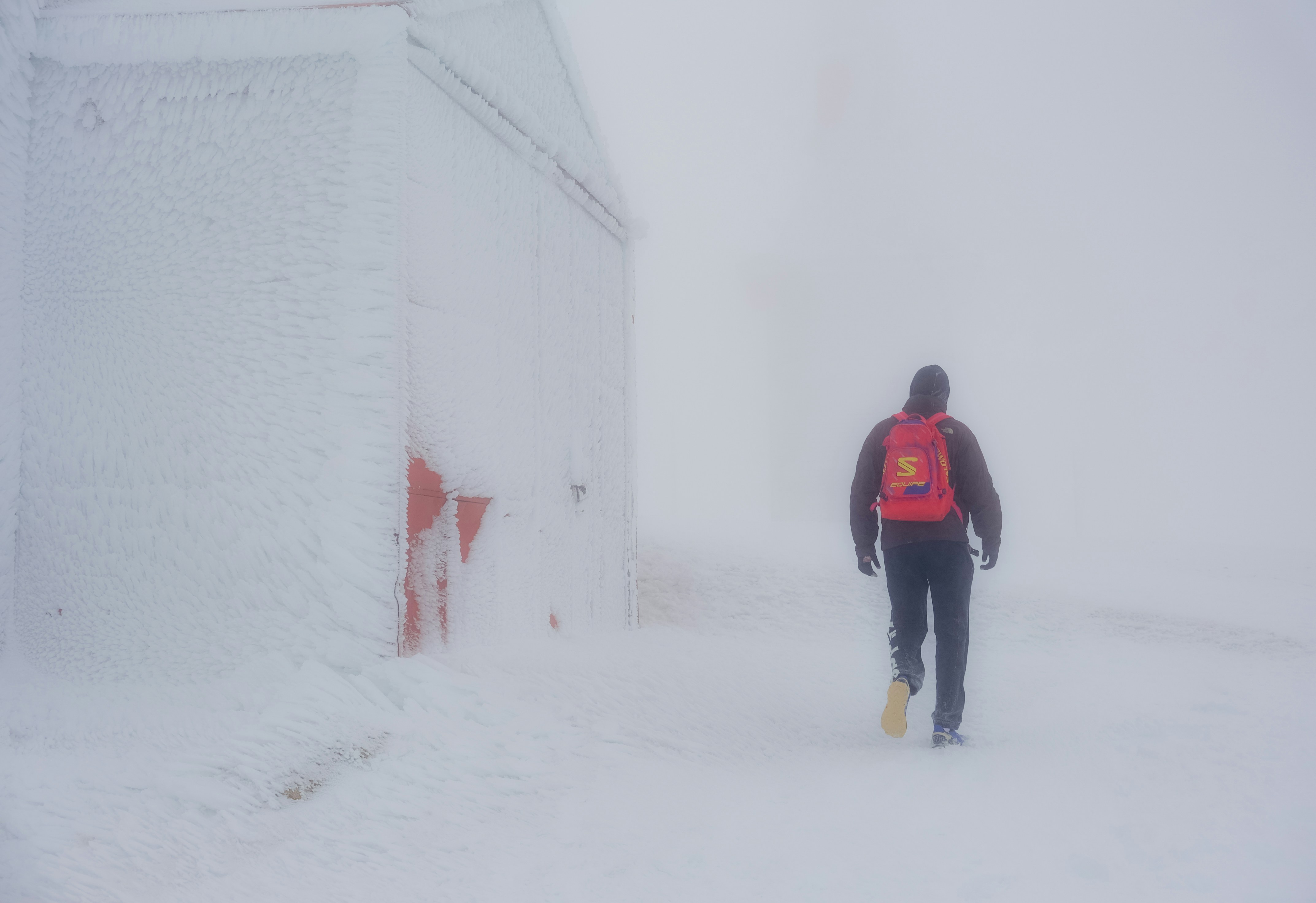 Red Beacon in the White Silence