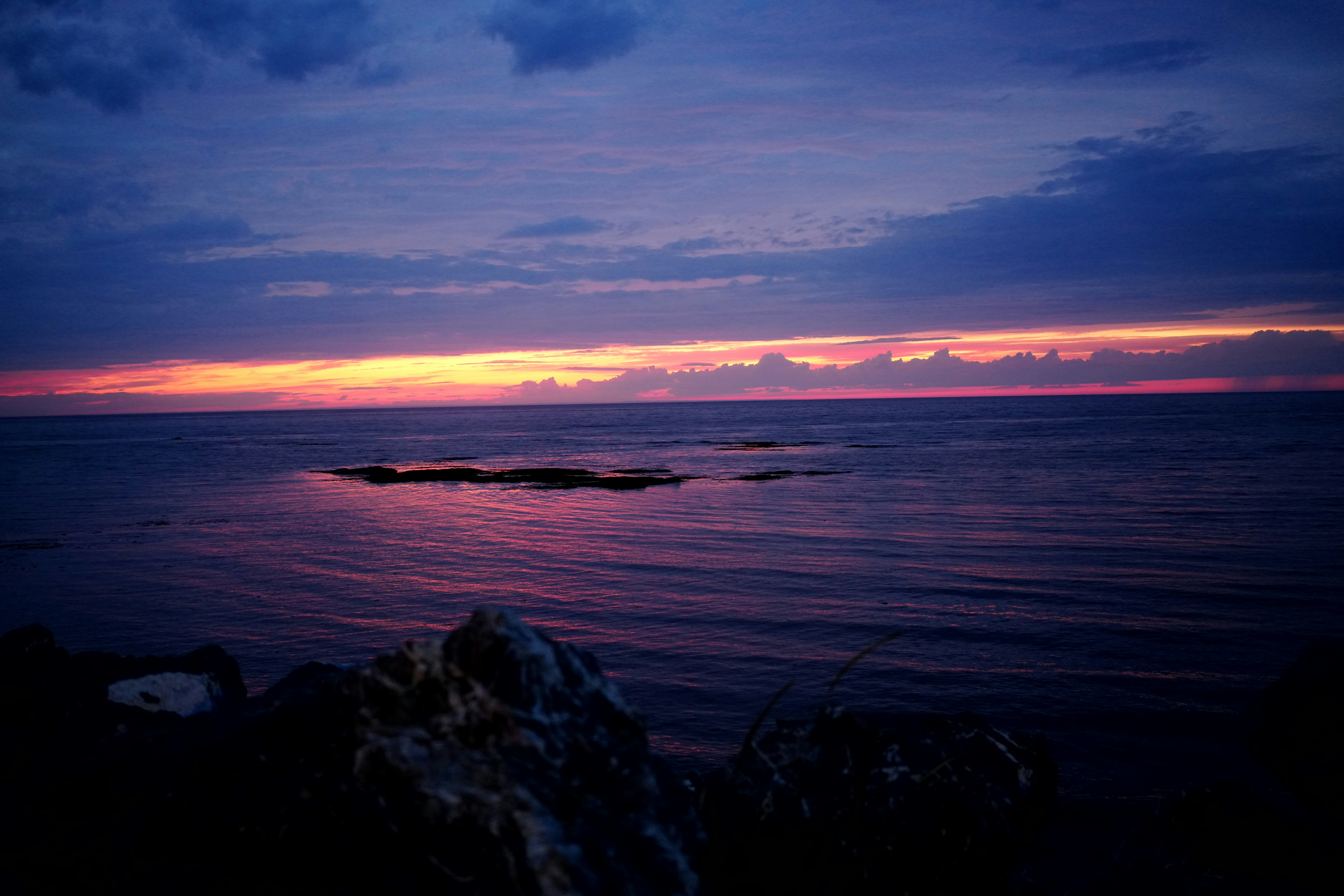 Twilight Tranquility Over the Sea