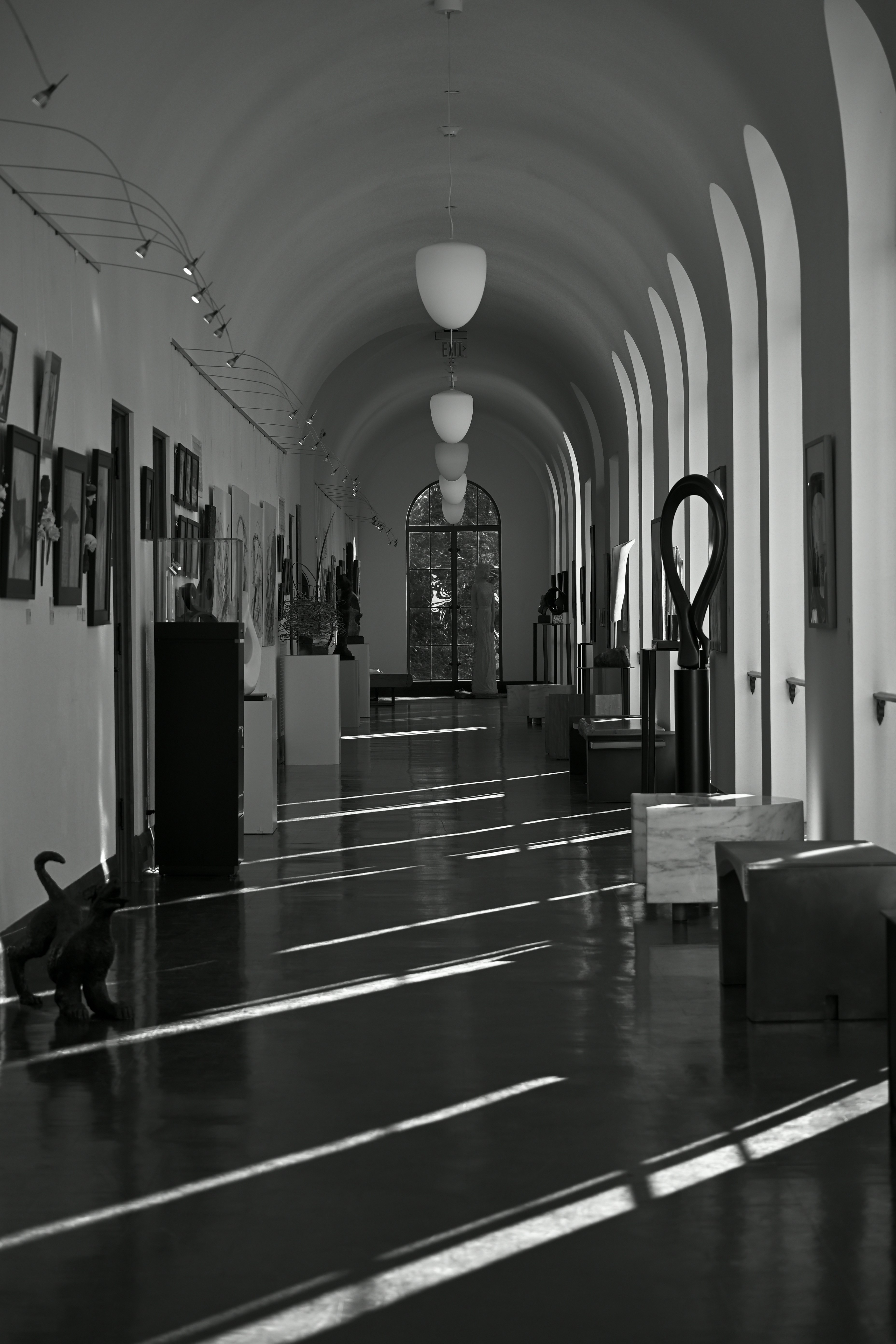 Striated Light in a Vaulted Gallery
