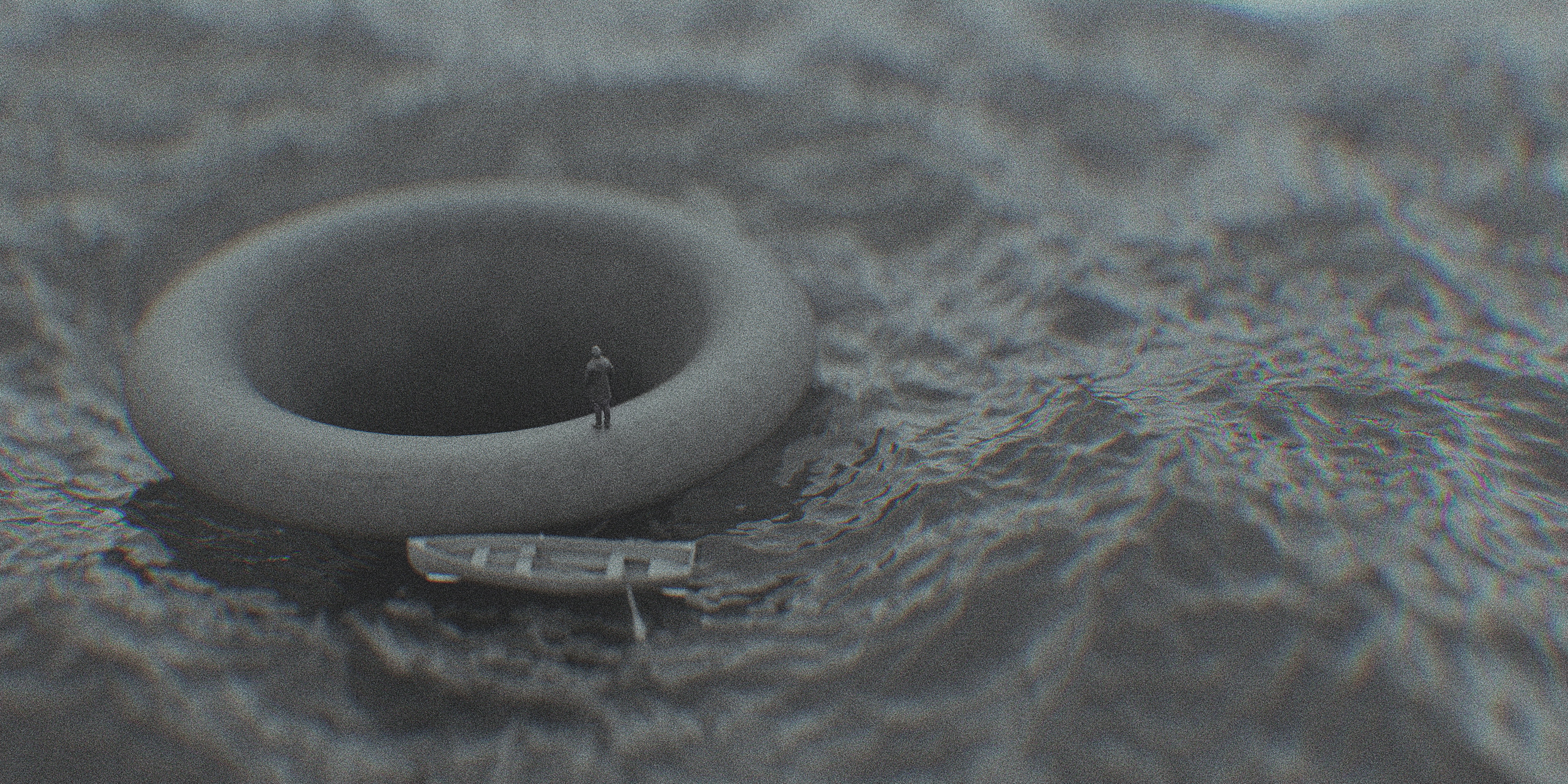 An object floating in a body of water photo – Free Hole Image on Unsplash
