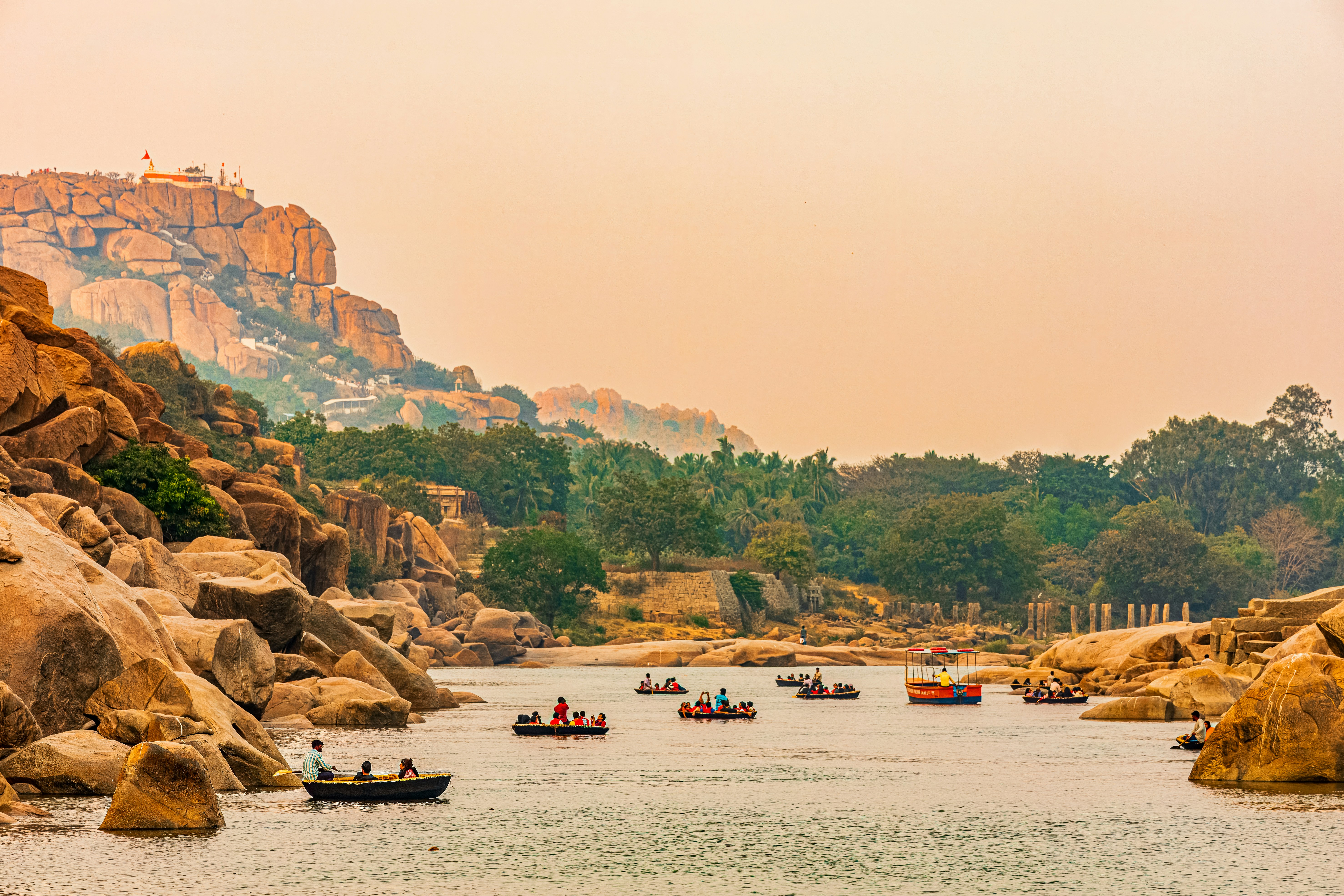 Amber Bend: Drifting Boats Through a Granite River Channel