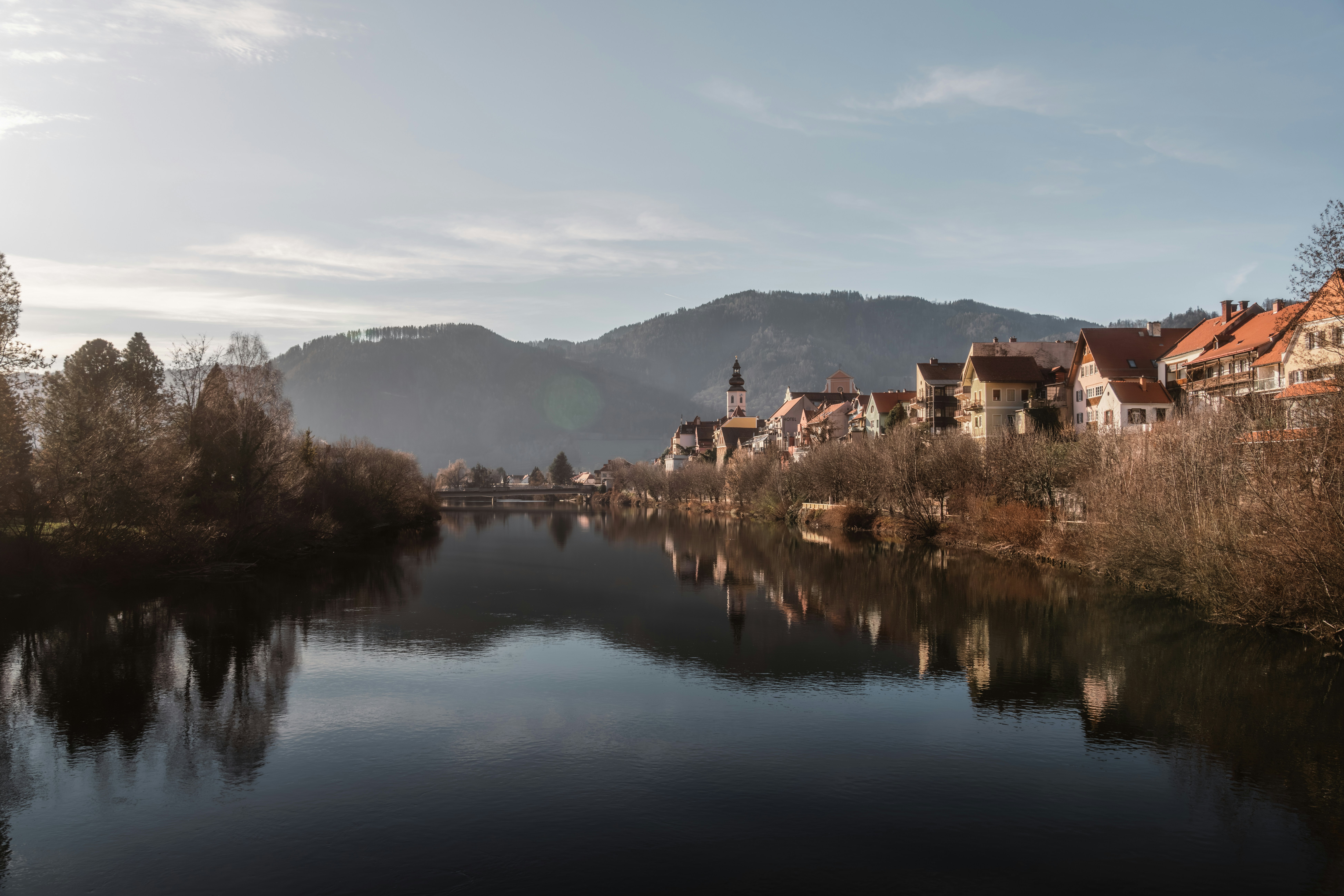 Whispers of a Serene Riverside Hamlet