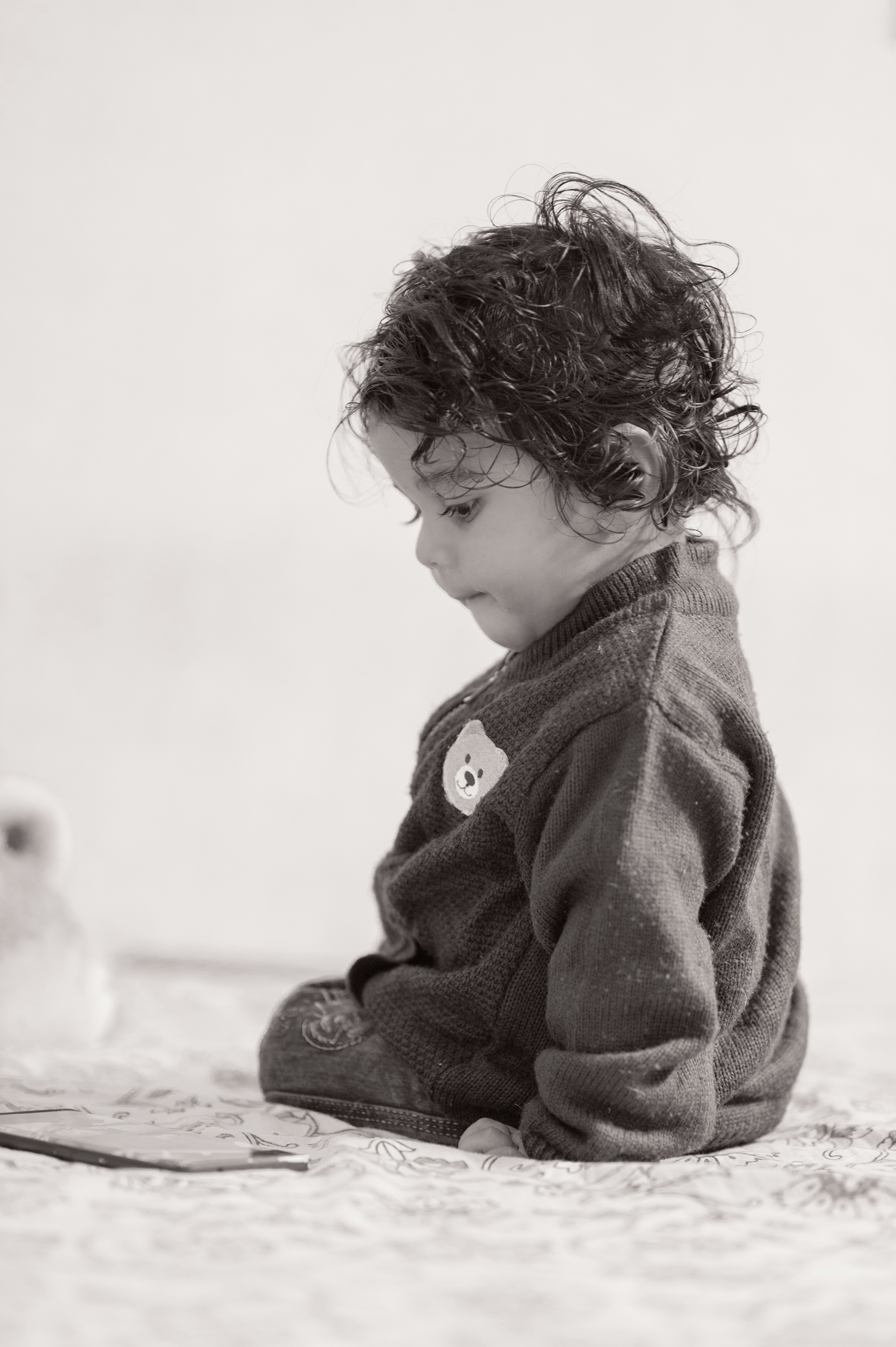 Quiet Moment: A Hushed Portrait of a Child in Soft Light