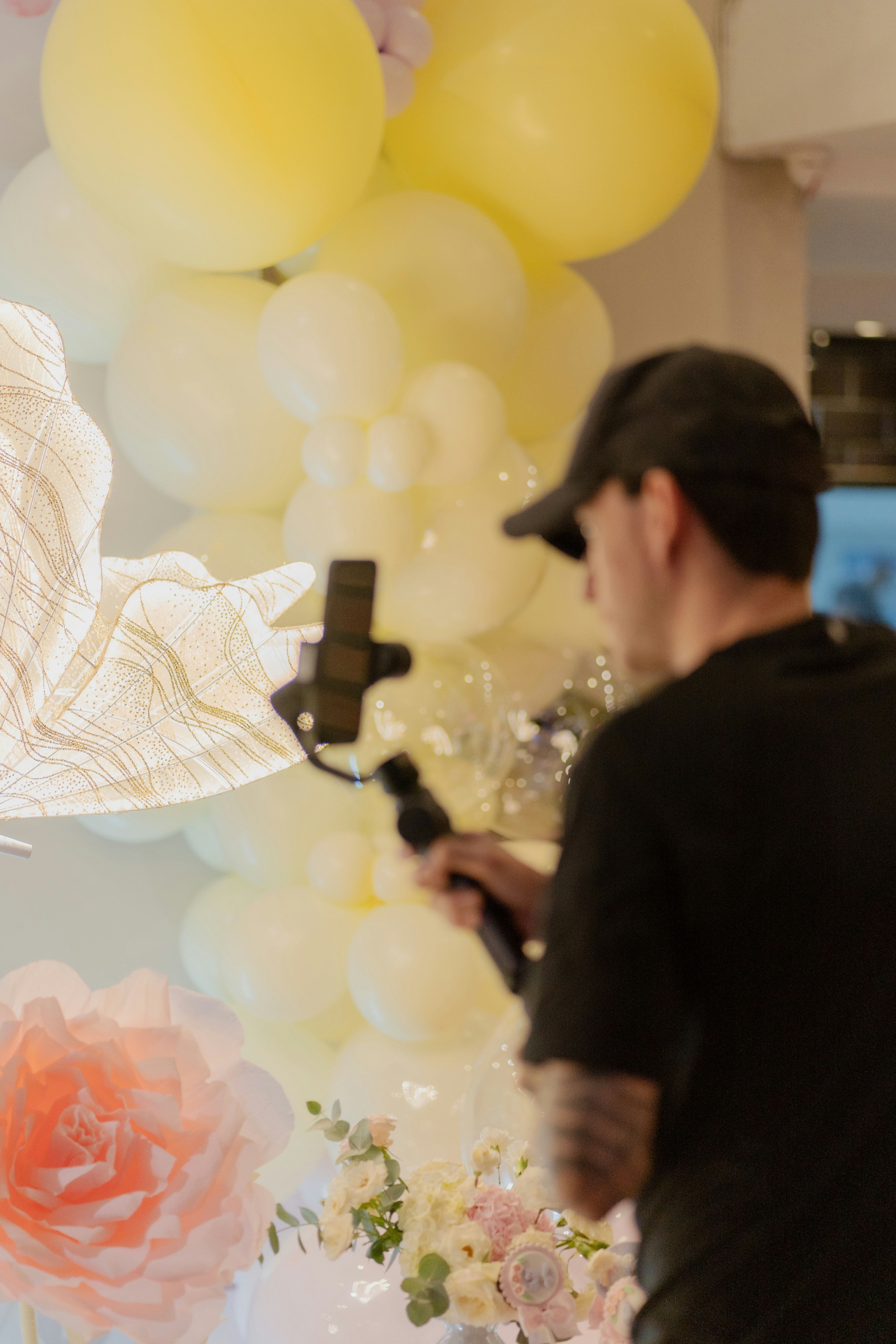 In the Studio of Soft Lights and Balloons