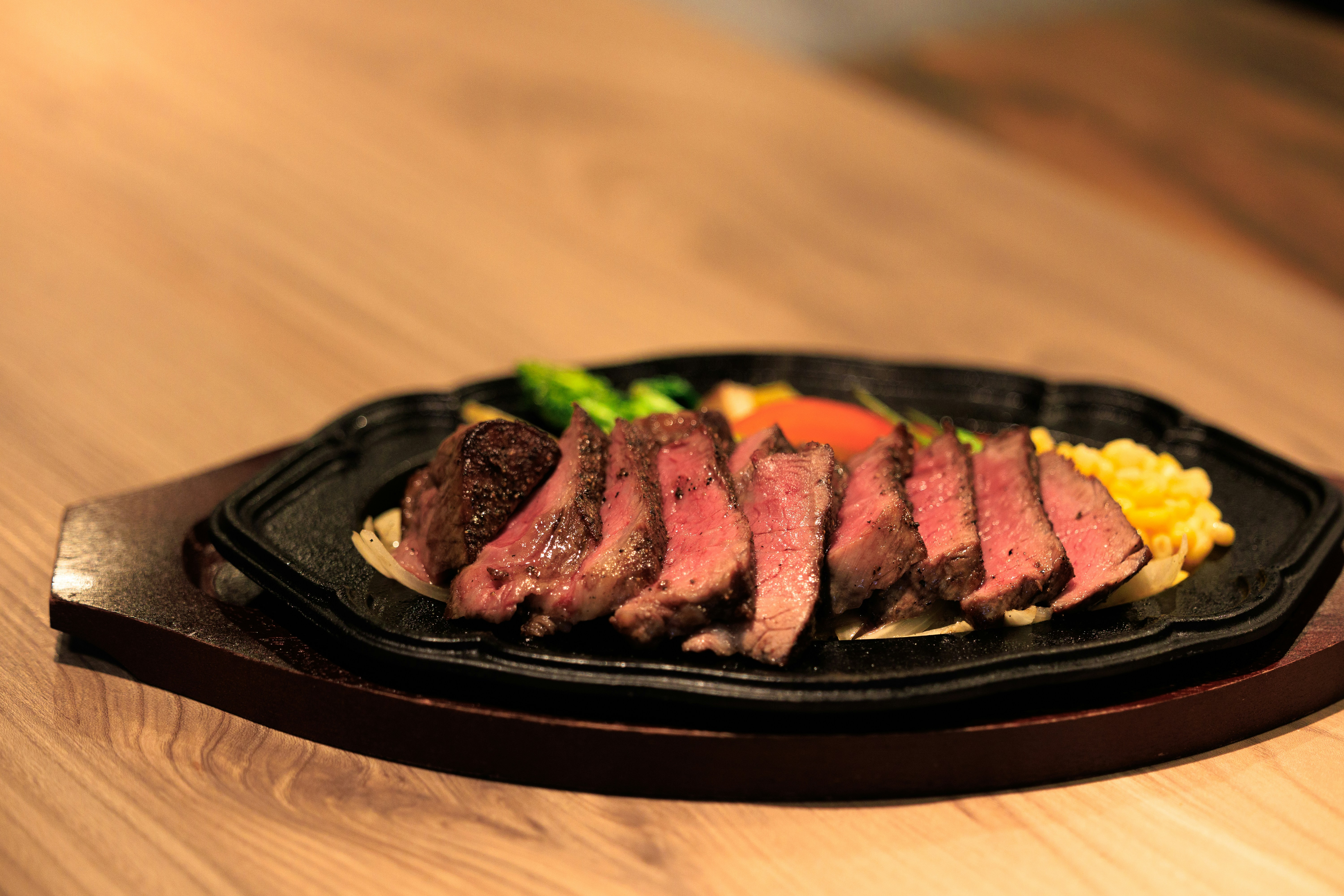 Gastronomic Harmony on a Wooden Canvas