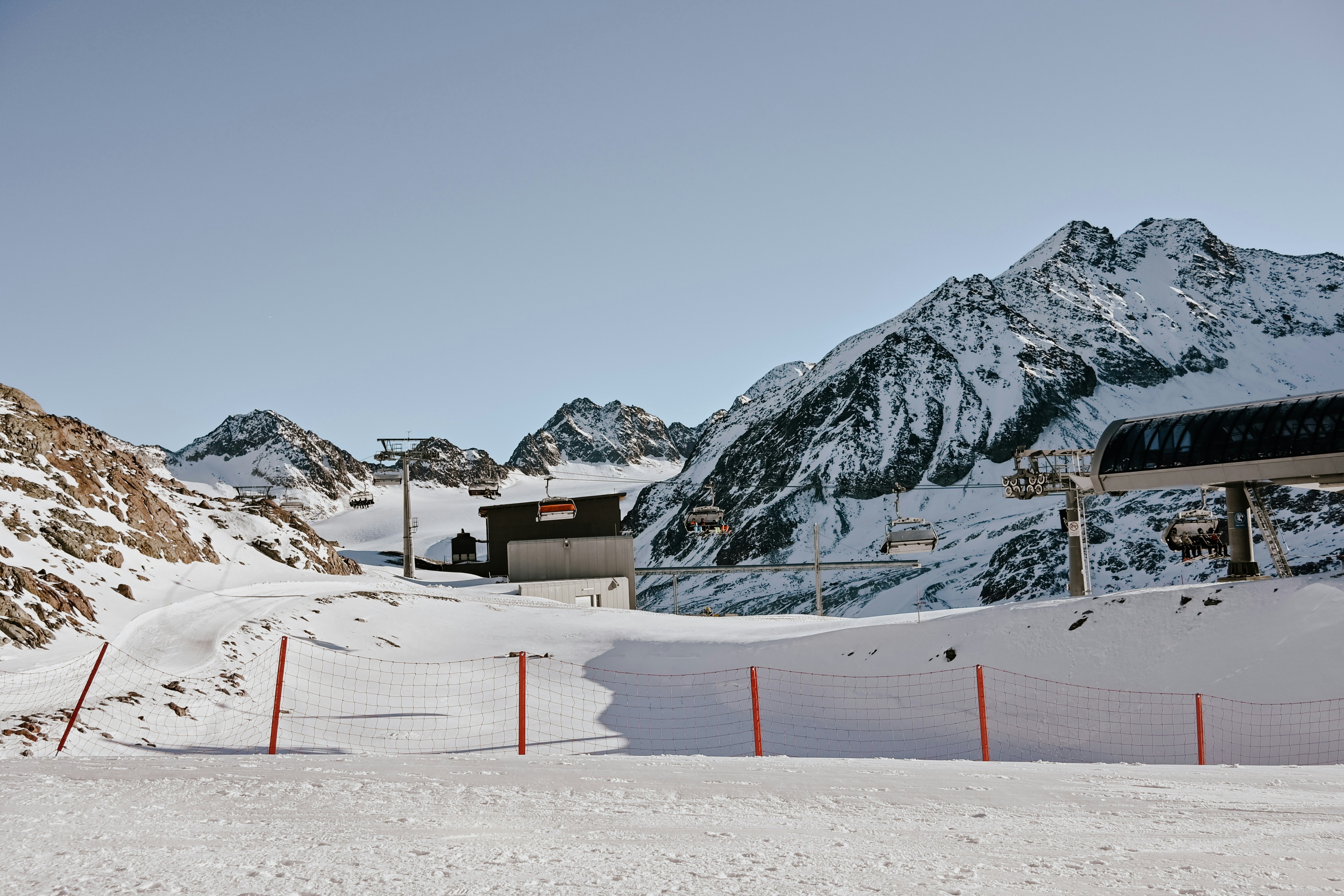 Alpine Serenity with Modern Ski Lift