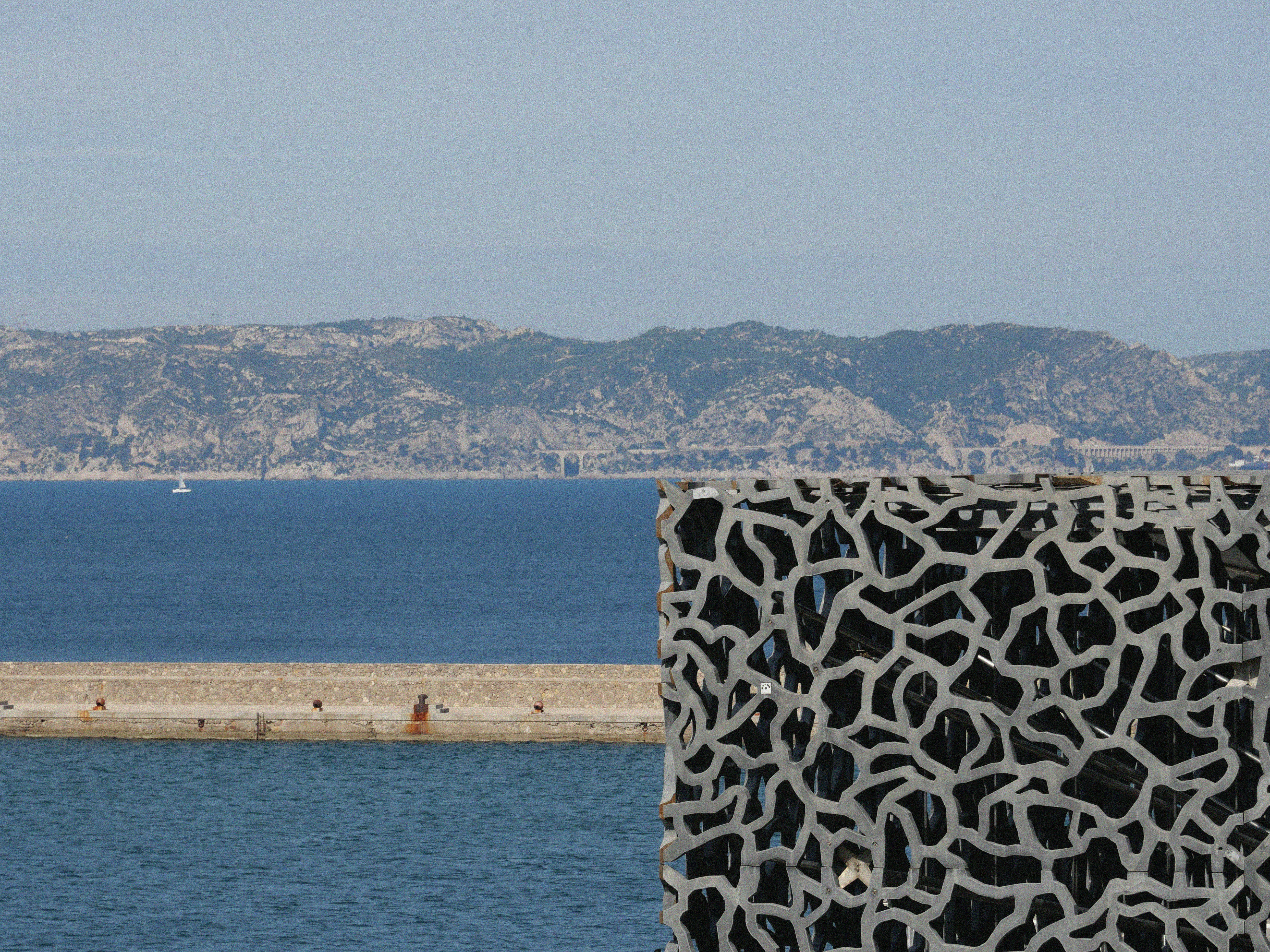 Modern Mesh Sculpture by the Sea