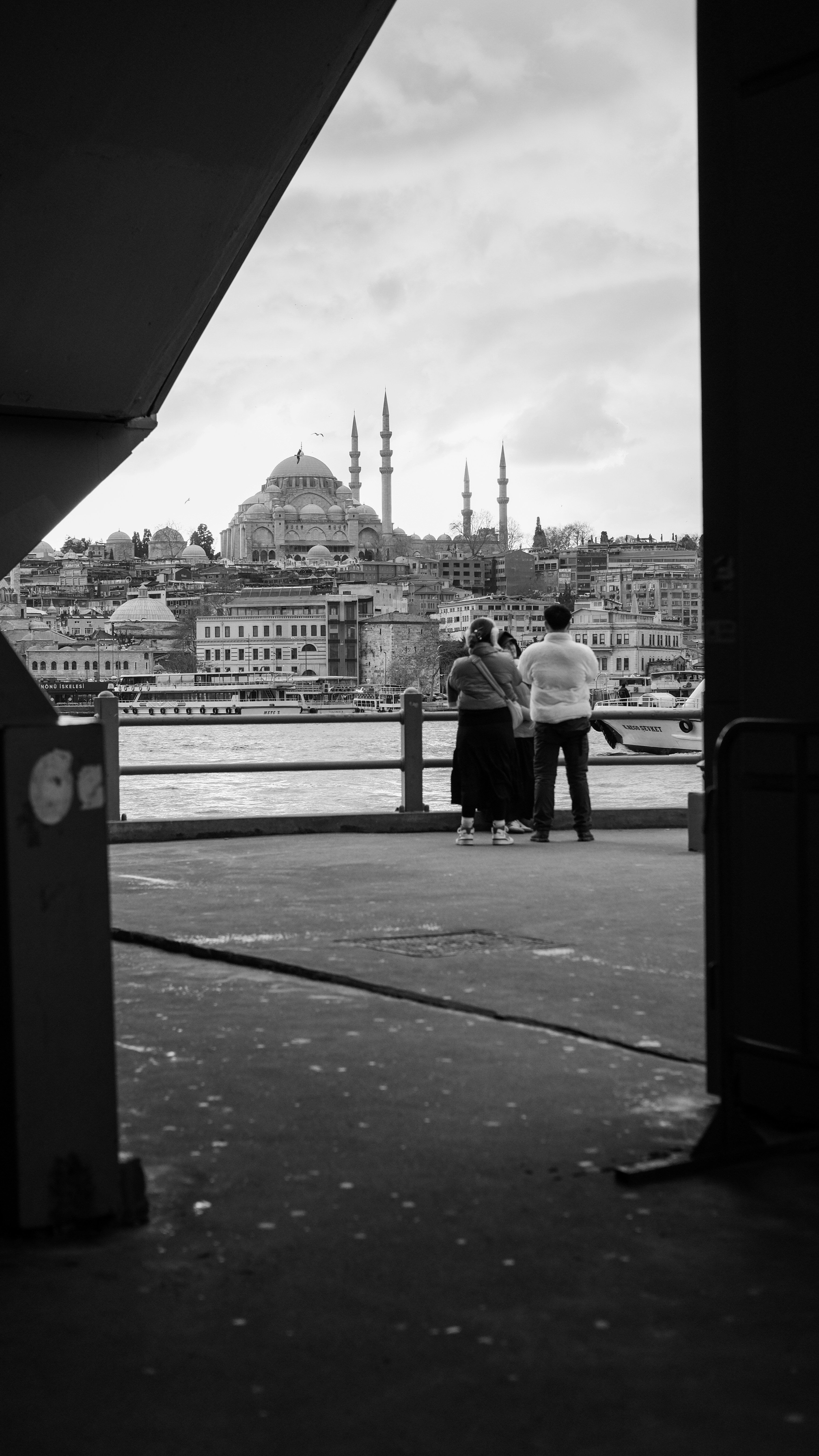 Bosphorus Gaze: A Quiet Moment Before the Minarets
