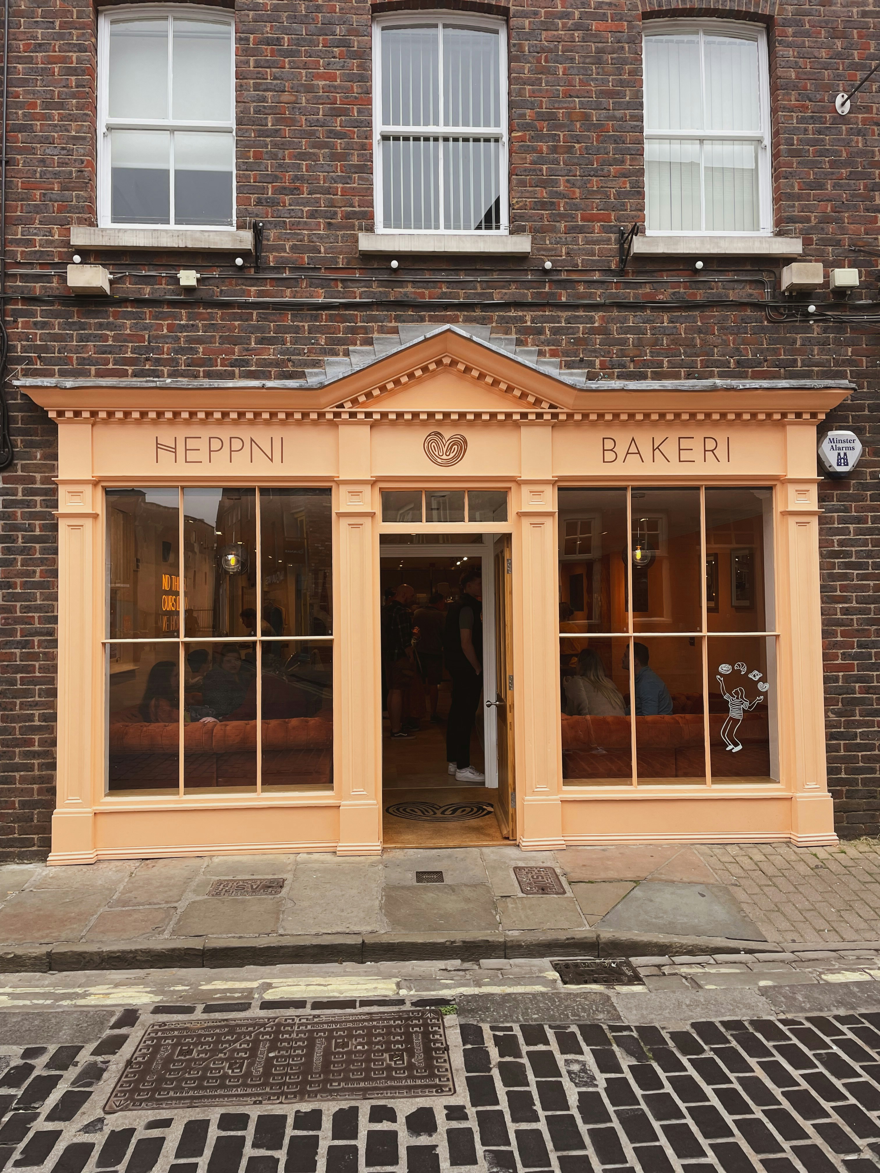 Charming Brick Bakery Facade