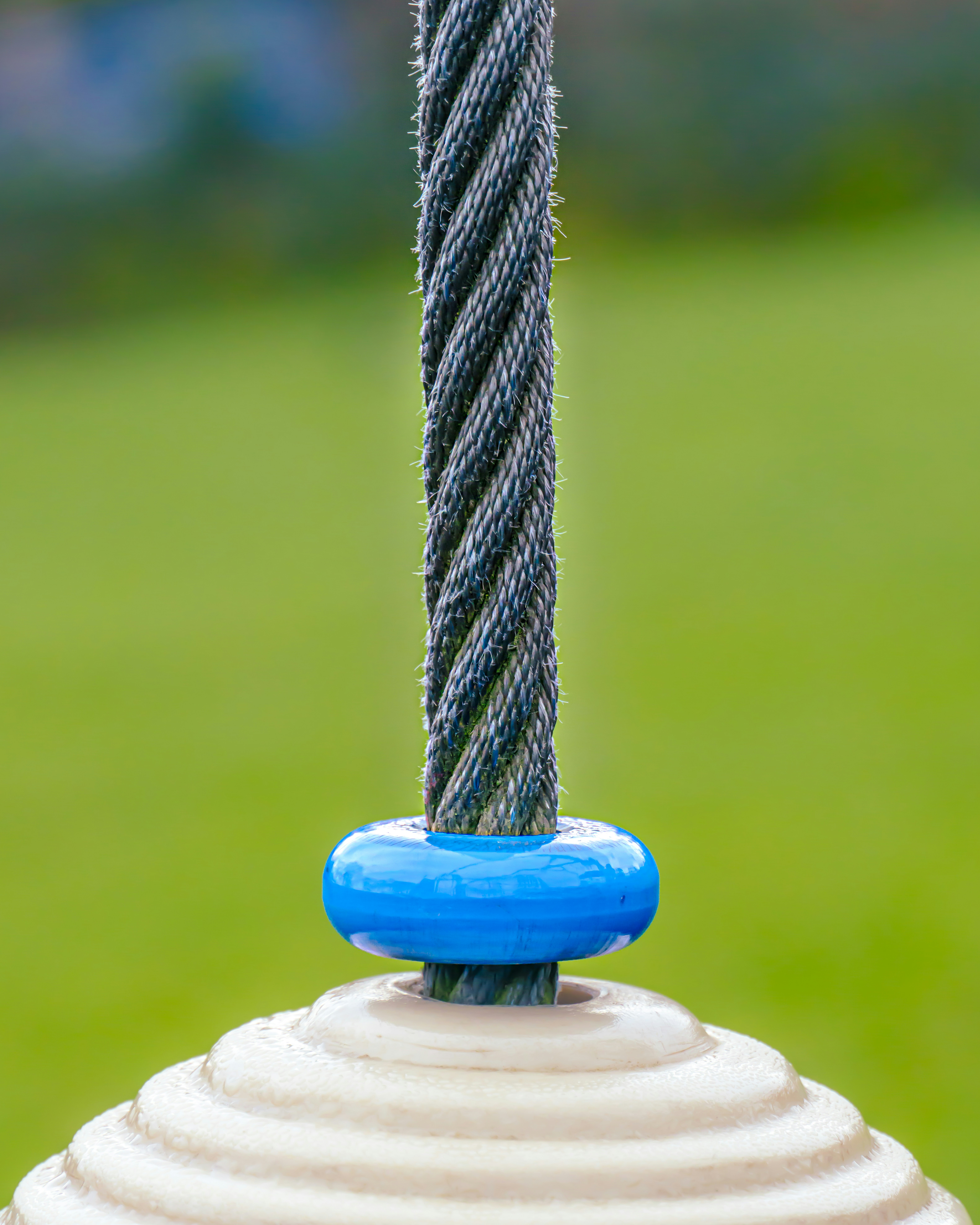 rope on a wooden deck