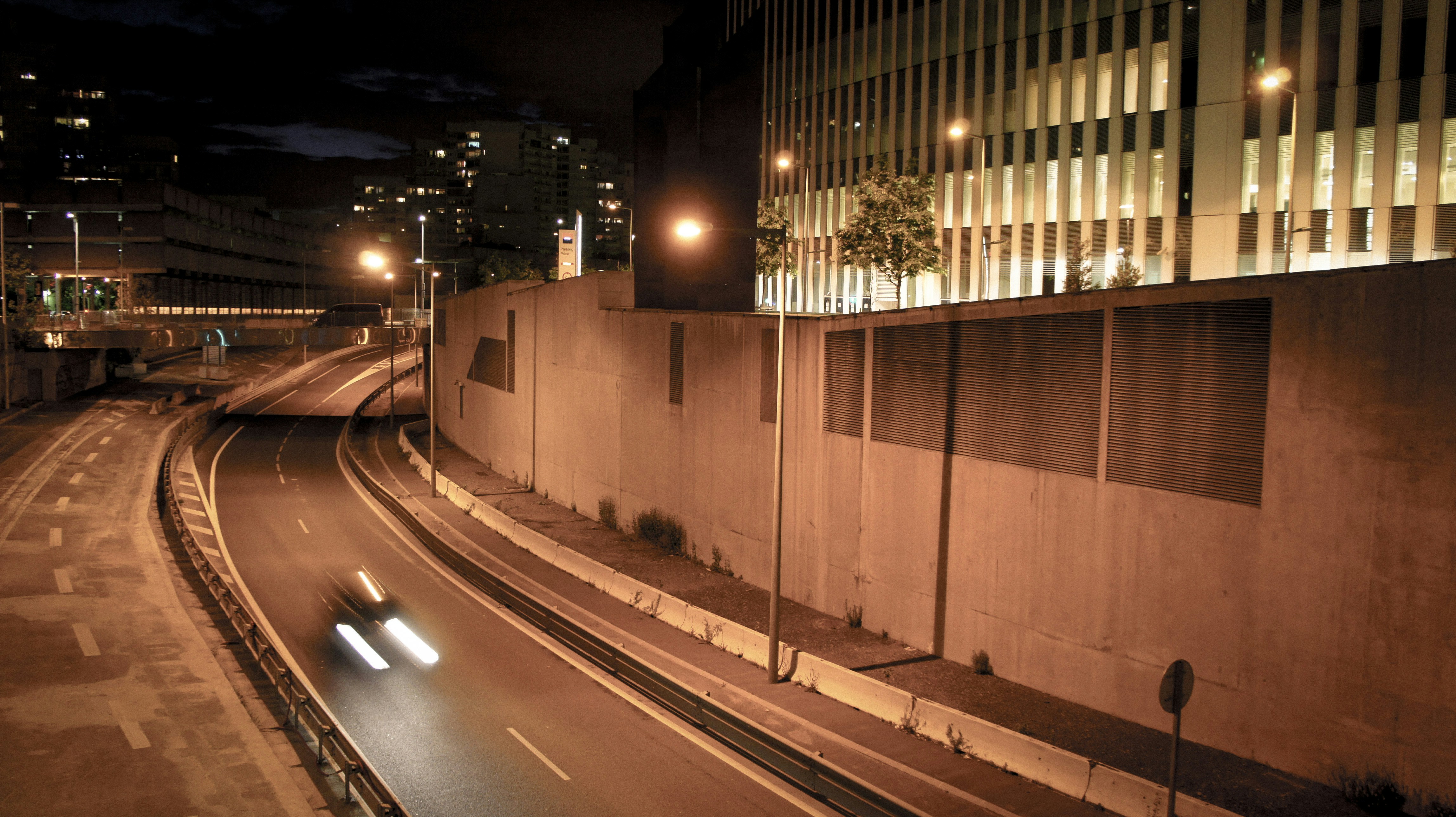City Veins: The Pulse of Night Traffic