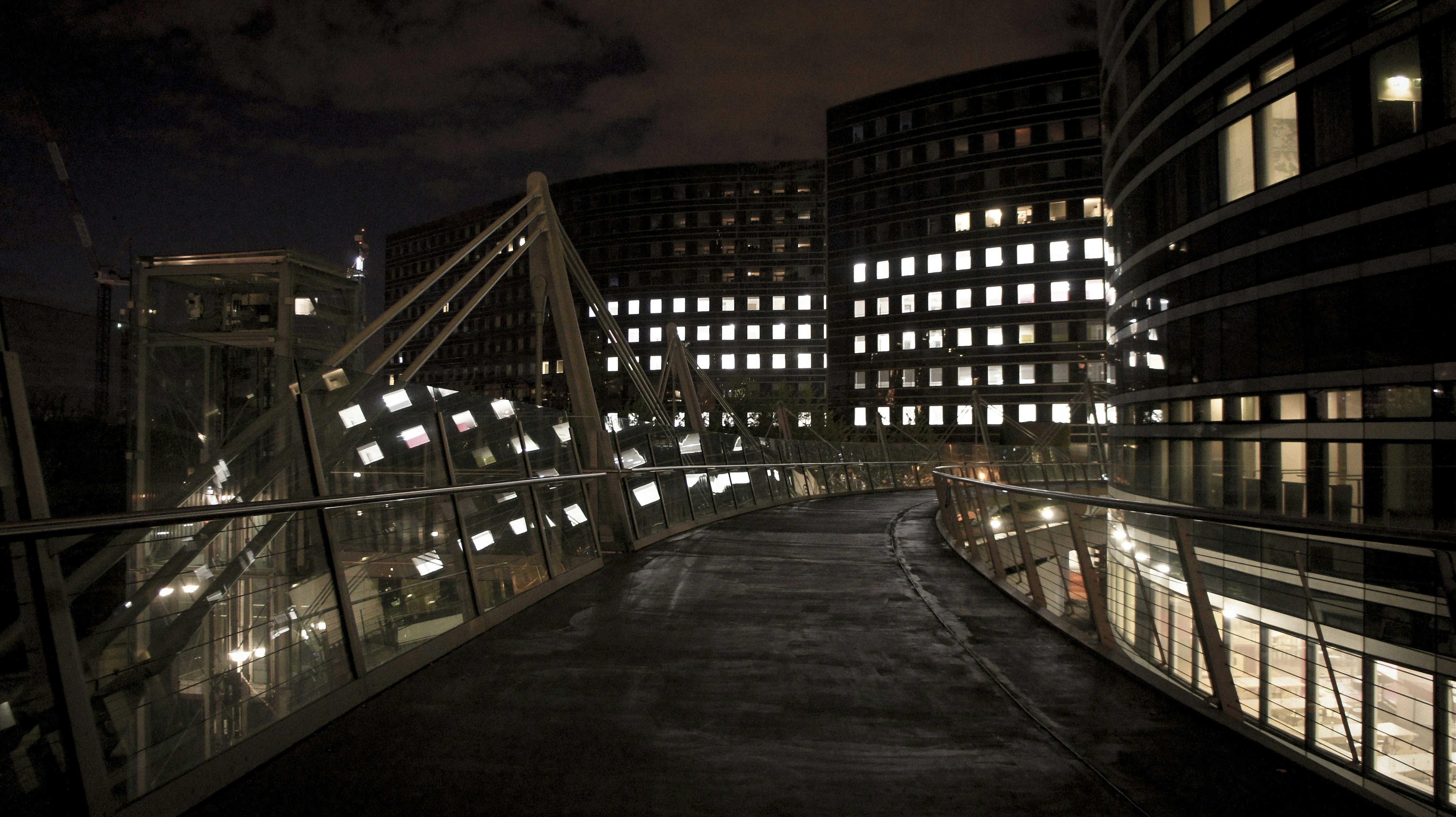 Illuminated City Passageway
