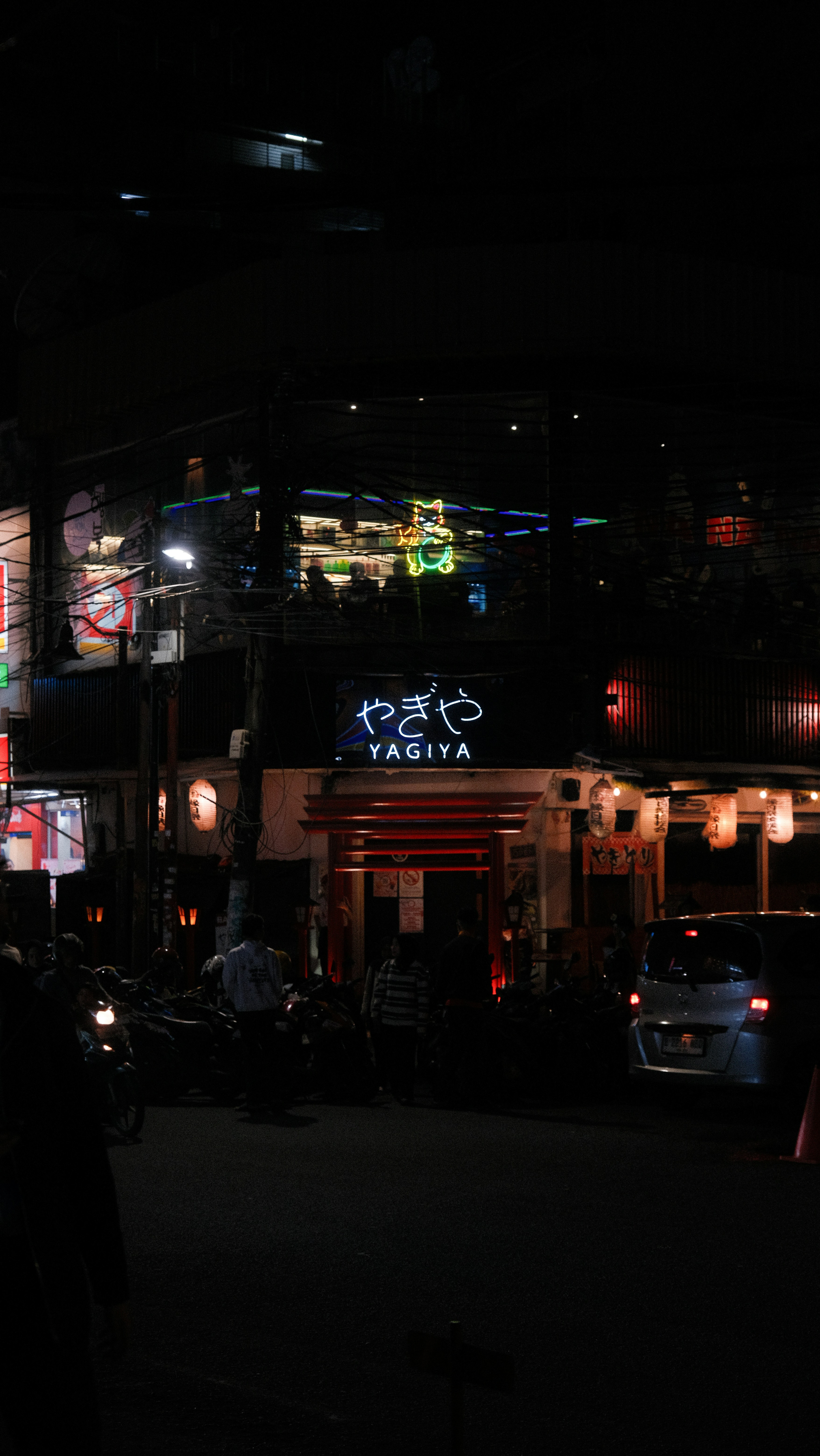 Neon Nights at Yagiya Alley: A Quiet Pulse Beneath Lanterns