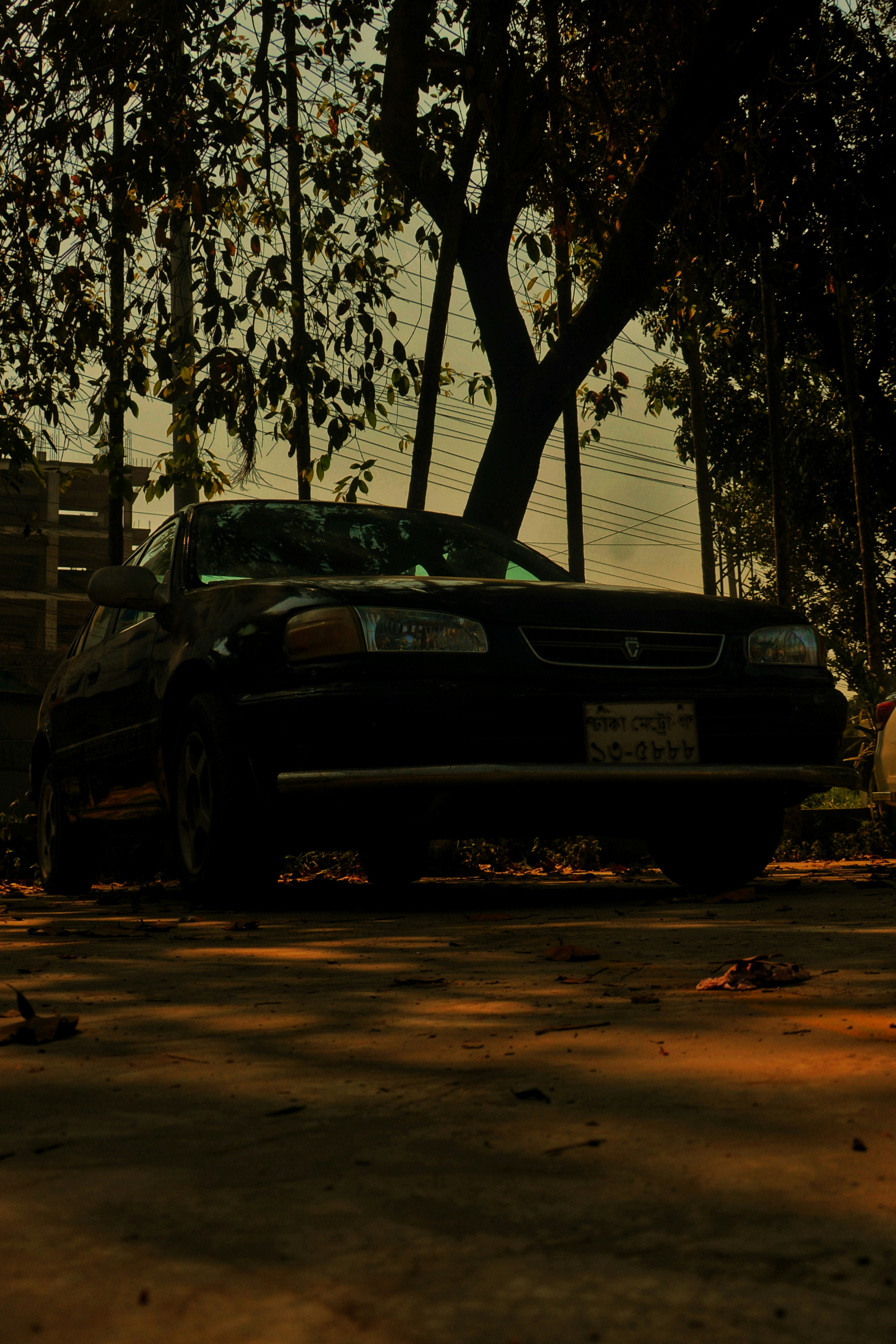 Hi, my name Is Tasim Ahmed. Photography is the art of capturing light to create images, using a camera to record moments on a light-sensitive medium, such as film or a digital sensor. It encompasses various styles, including portrait, landscape, street, and macro photography, each requiring different techniques and equipment. Key elements include exposure, composition, lighting, focus, and depth of field. Photography allows us to document events, tell stories, and express creativity, making it a powerful and versatile medium that resonates across different cultures. | A black car parked on the side of the road