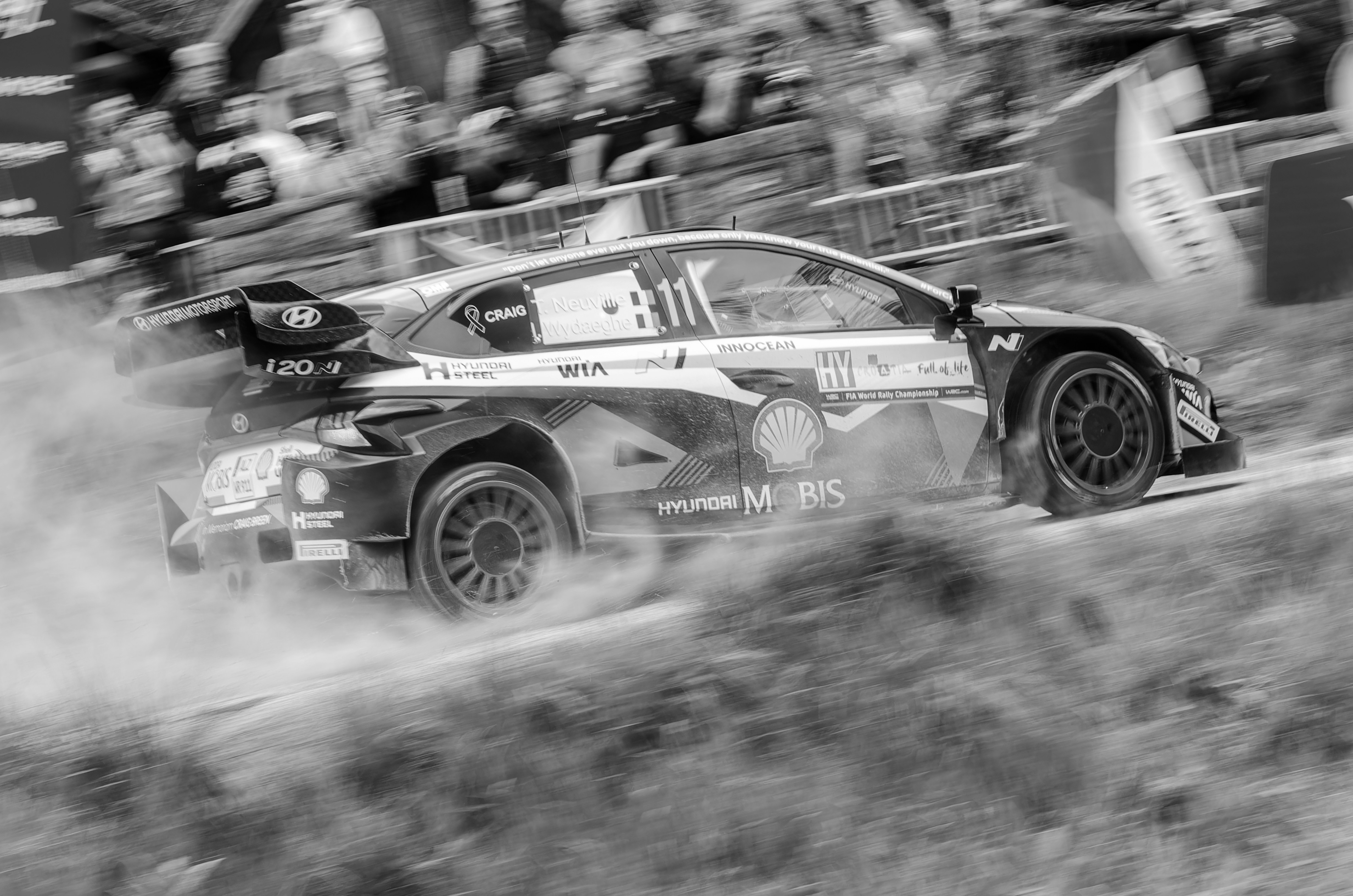 Monochrome Momentum on the Dirt Track