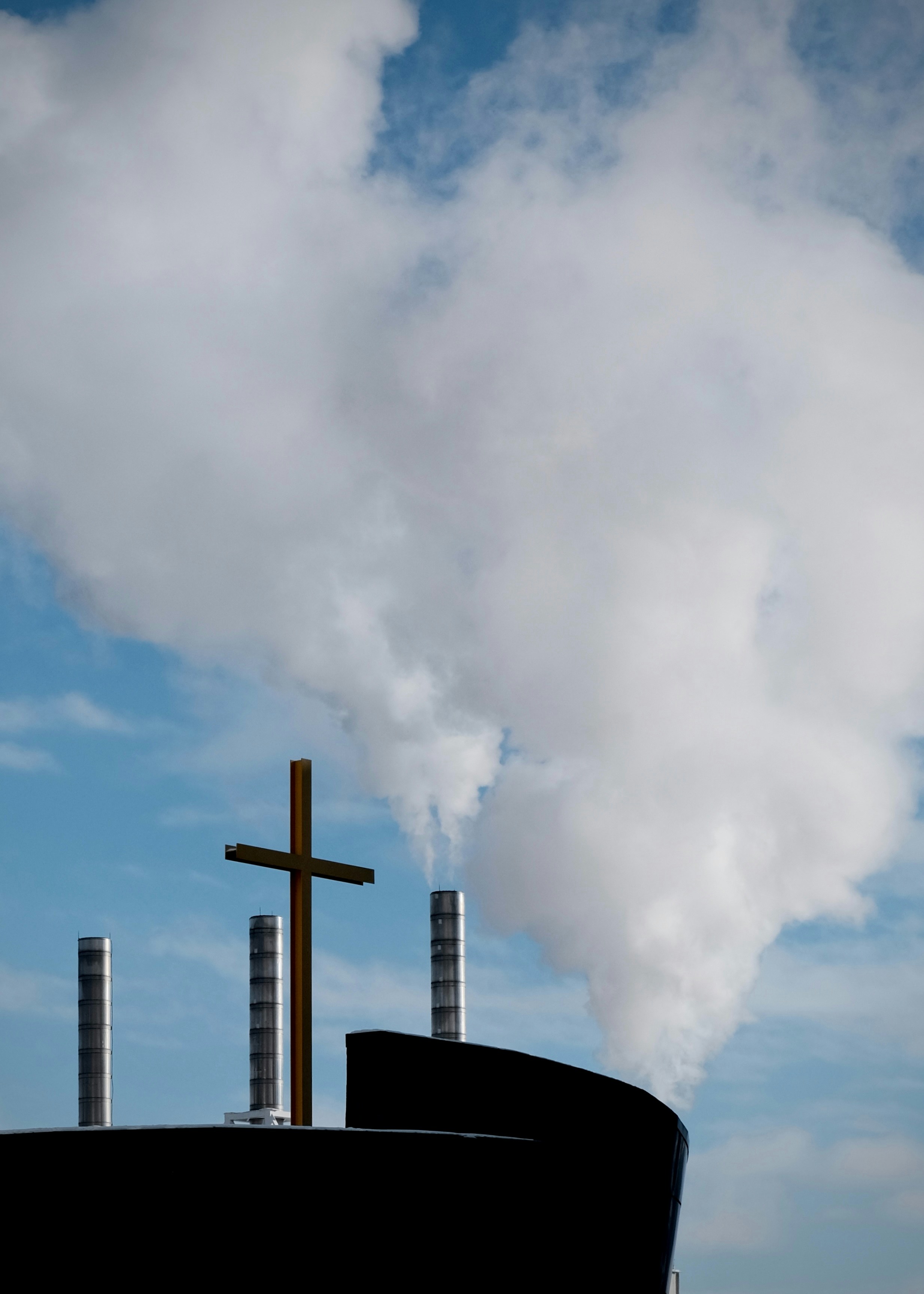 Industrial Crossroads: Smoke, Steel, and Sky