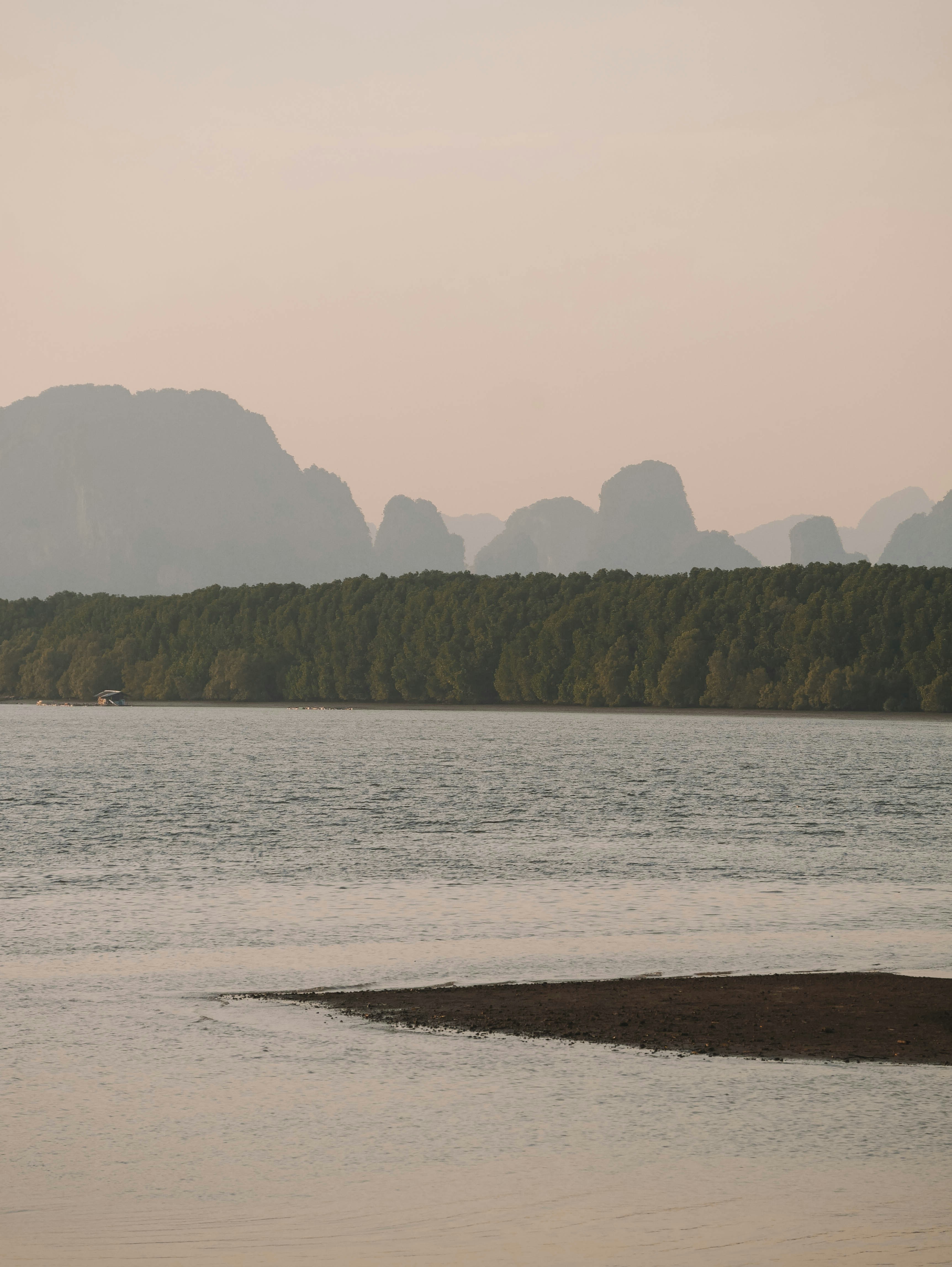 Lagoon in Thailand at Sunset