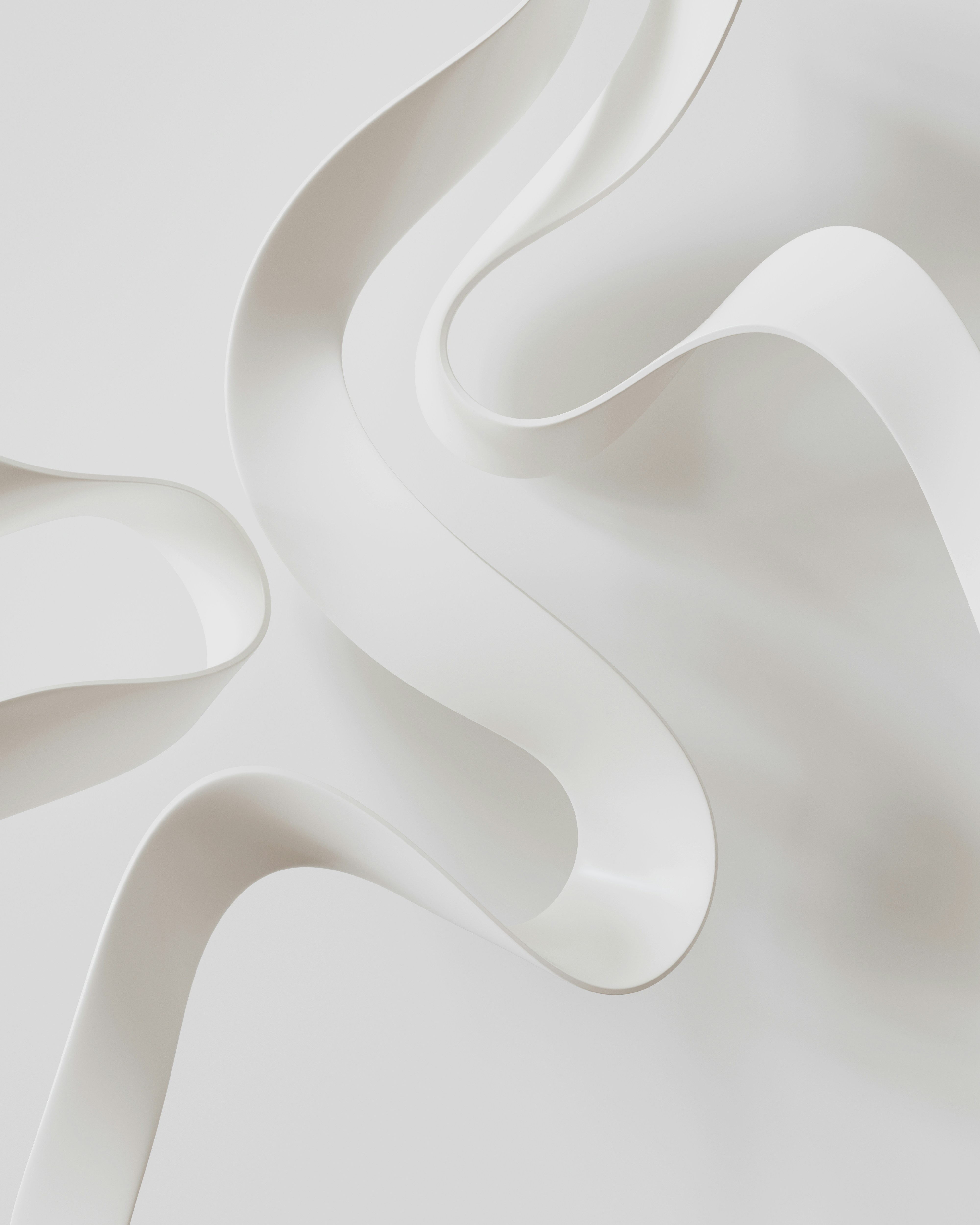 A close up of a white object on a white surface photo – Free Abstract ...