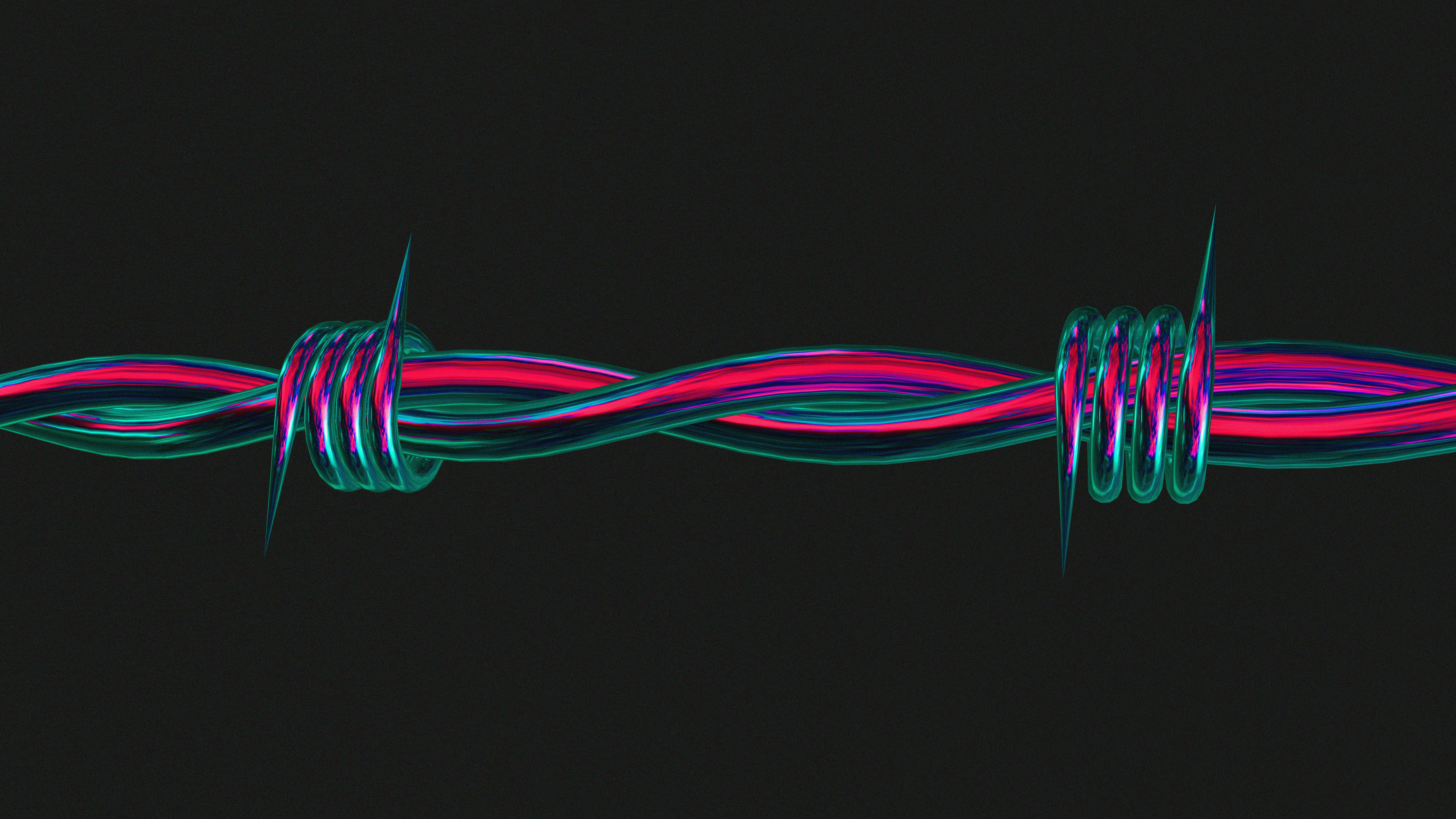 A black background with a pink and green line photo – Free Wire Image ...