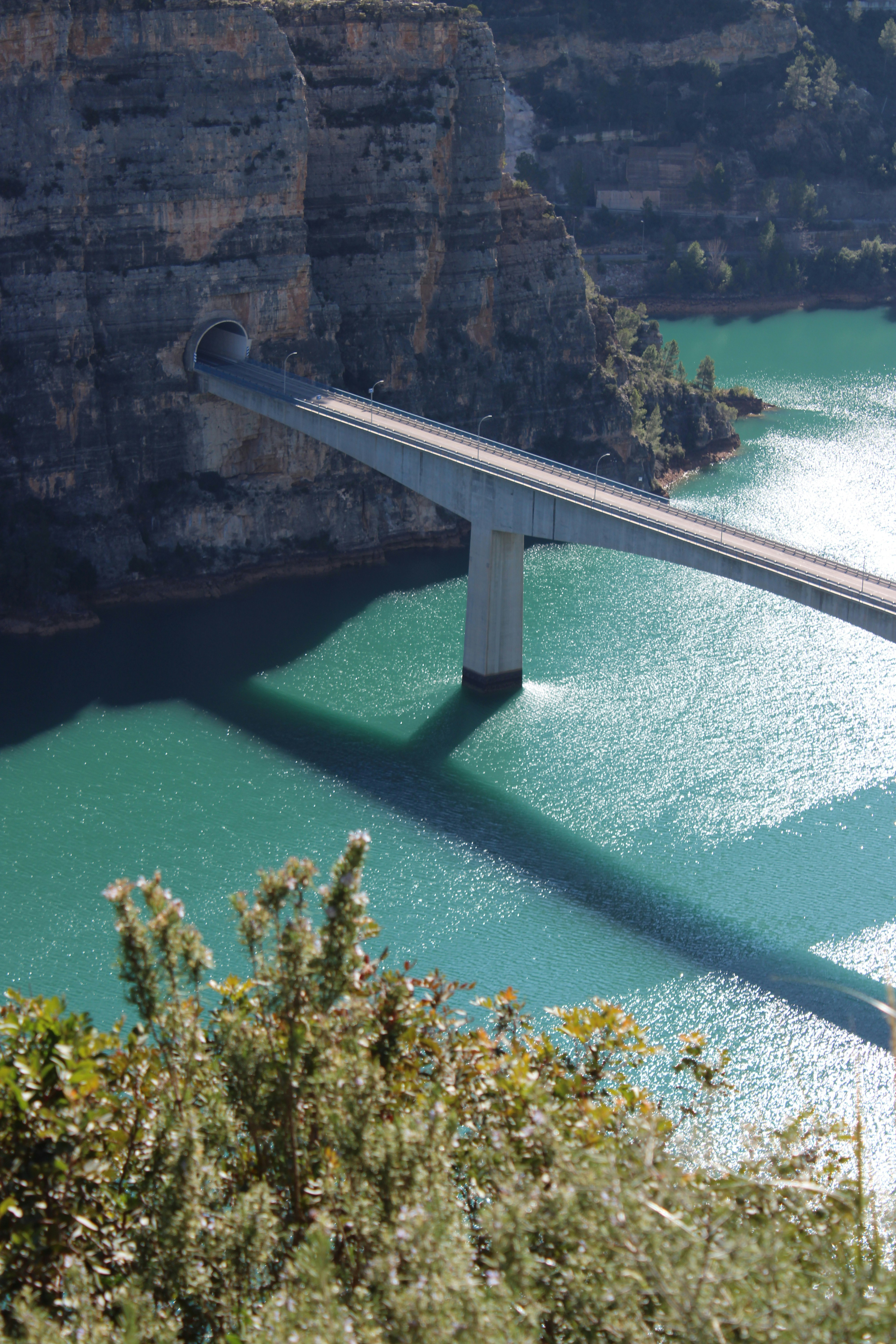 A large bridge over a large body of water photo – Free Montaña Image on ...
